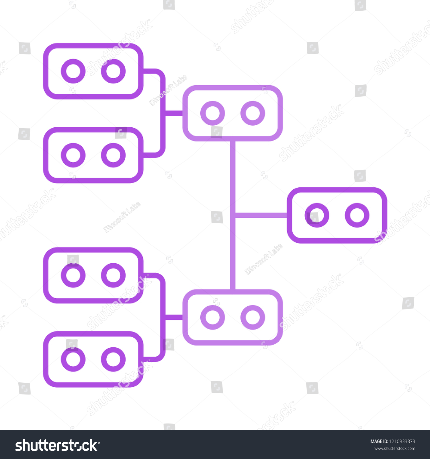 Hierarchy Graph Diagram Stock Vector (Royalty Free) 1210933873 ...