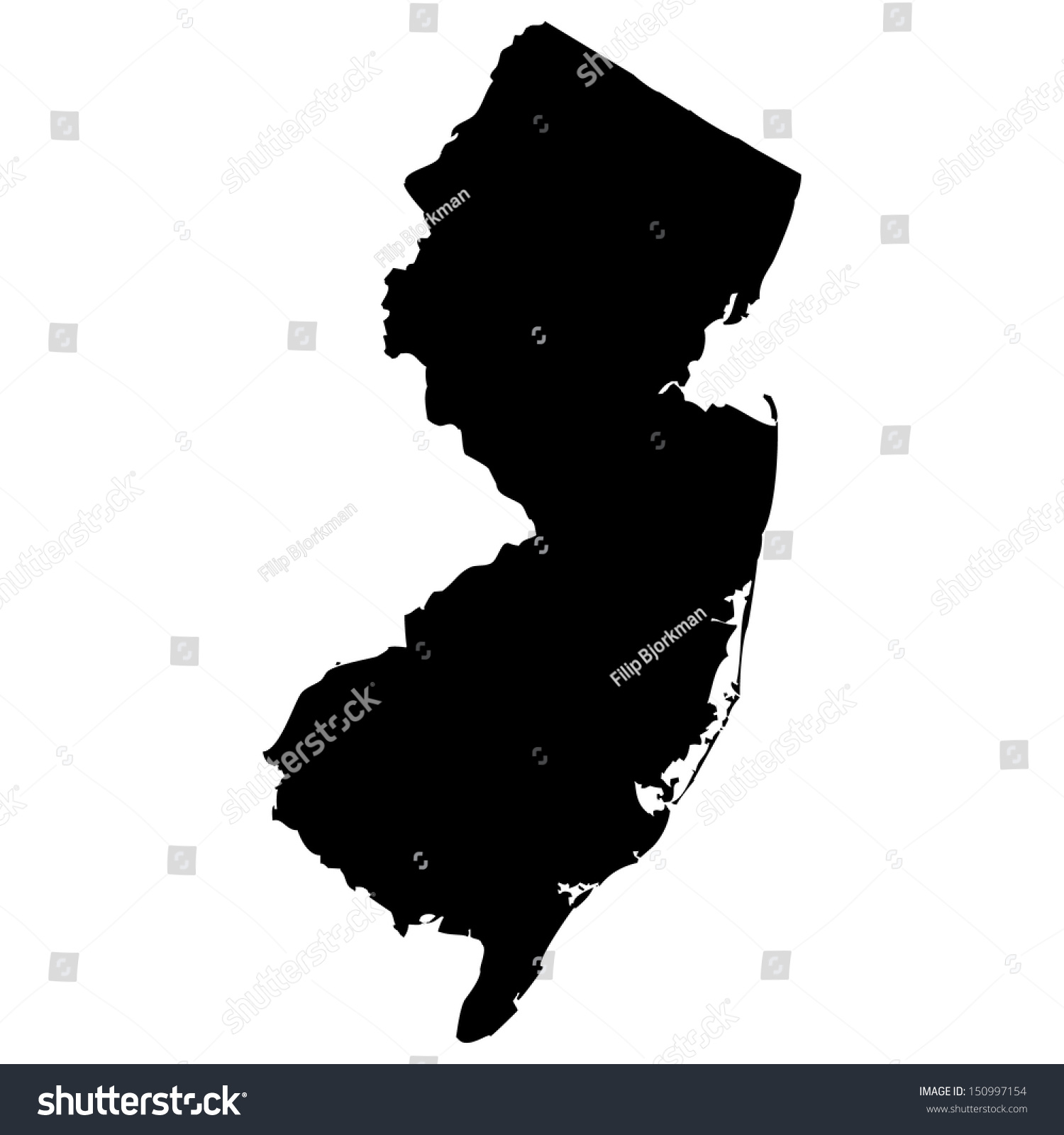 3,939 New jersey map Stock Vectors, Images & Vector Art | Shutterstock