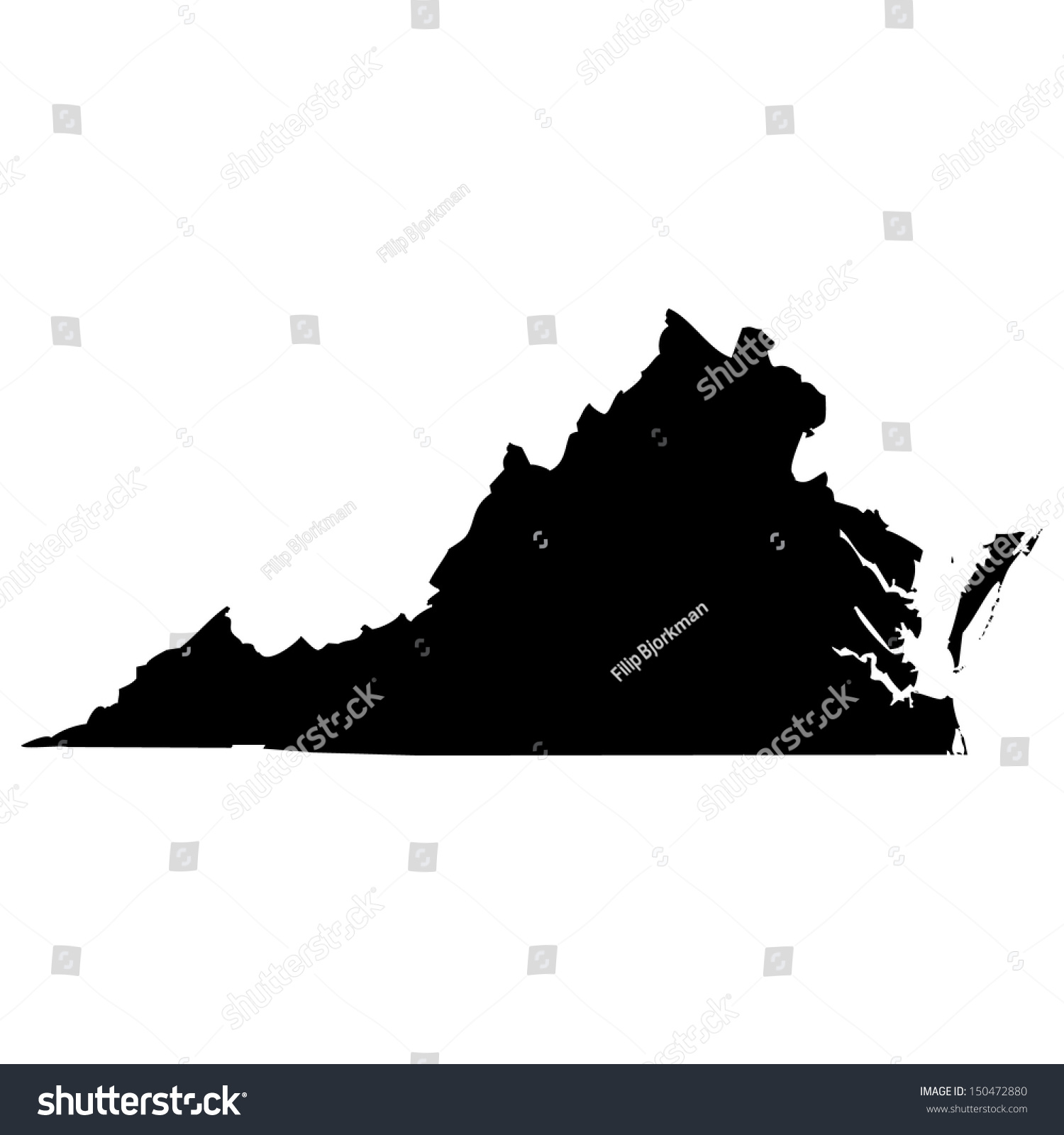 4,578 Virginia state outline Images, Stock Photos & Vectors | Shutterstock
