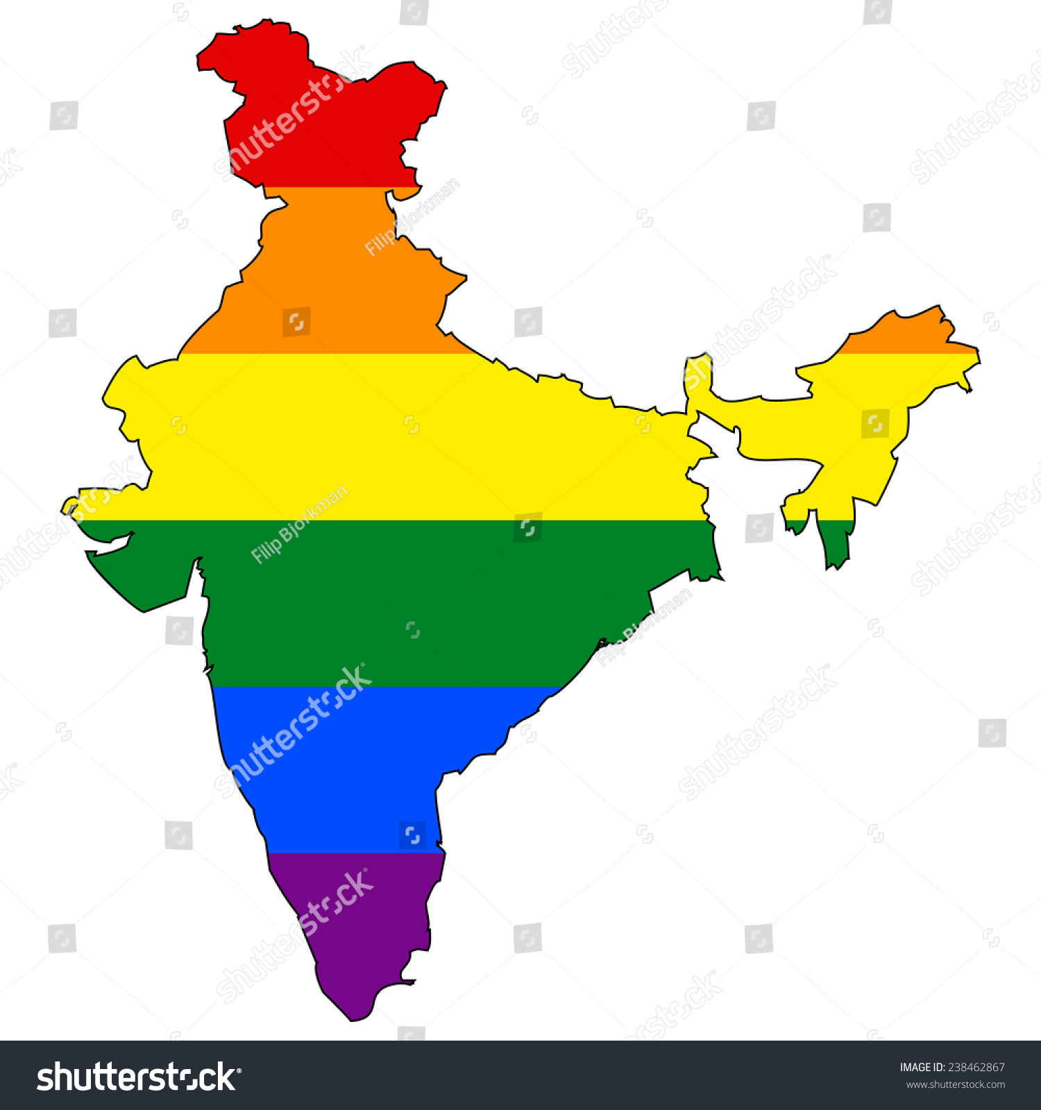 High Detailed Vector Map Pride Flag: เวกเตอร์สต็อก (ปลอดค่าลิขสิทธิ์ ...