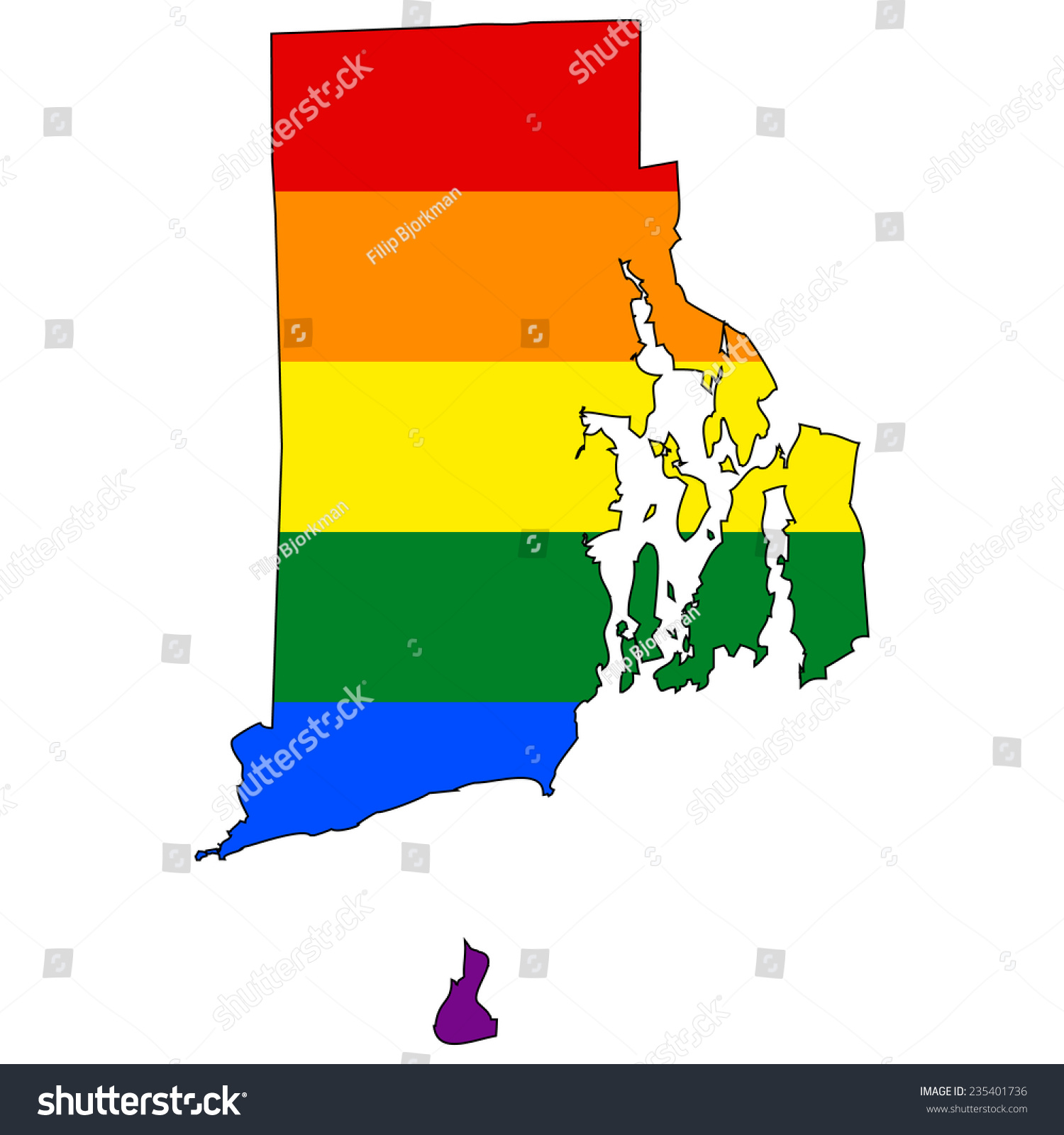 High Detailed Vector Map Pride Flag 库存矢量图（免版税）235401736 | Shutterstock