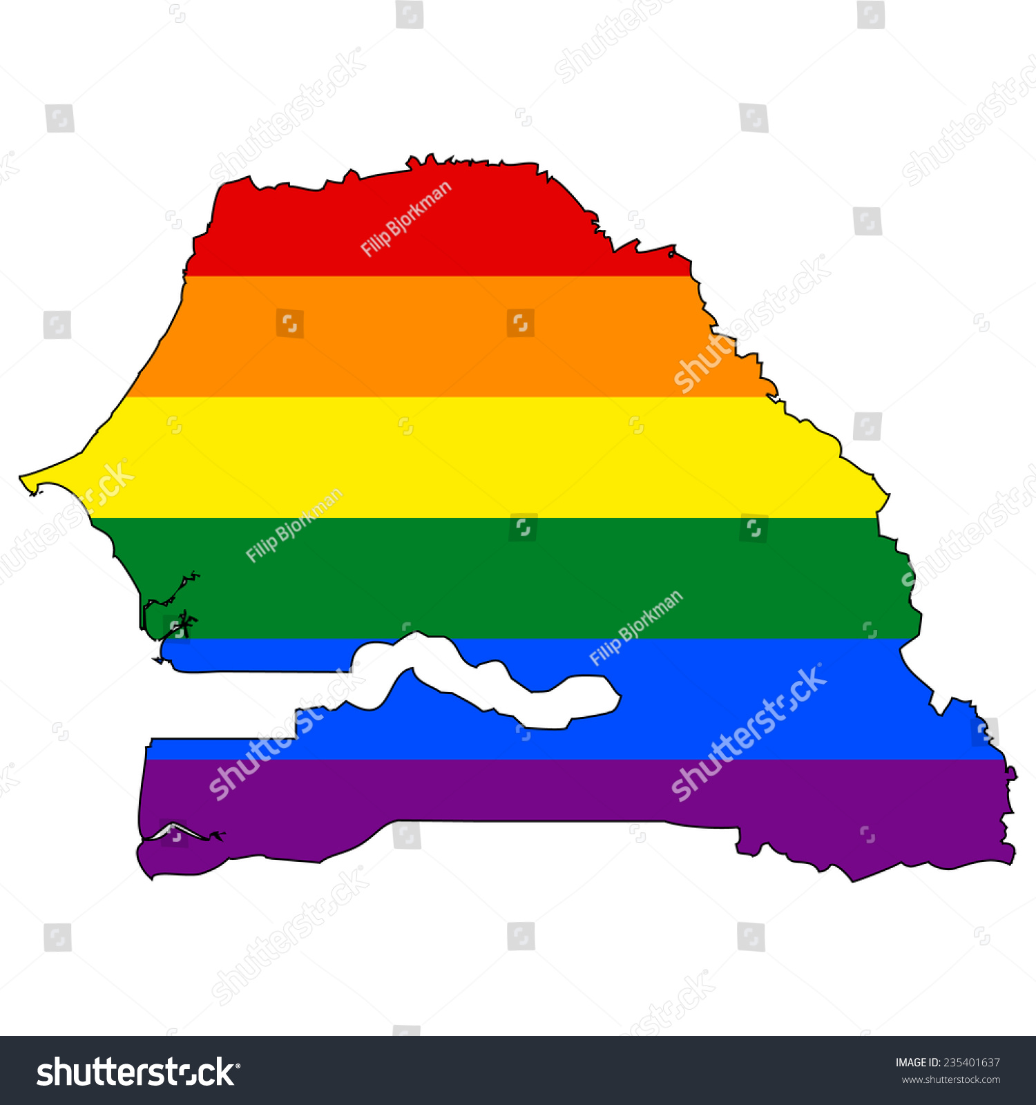 High Detailed Vector Map Pride Flag 库存矢量图（免版税）235401637 | Shutterstock