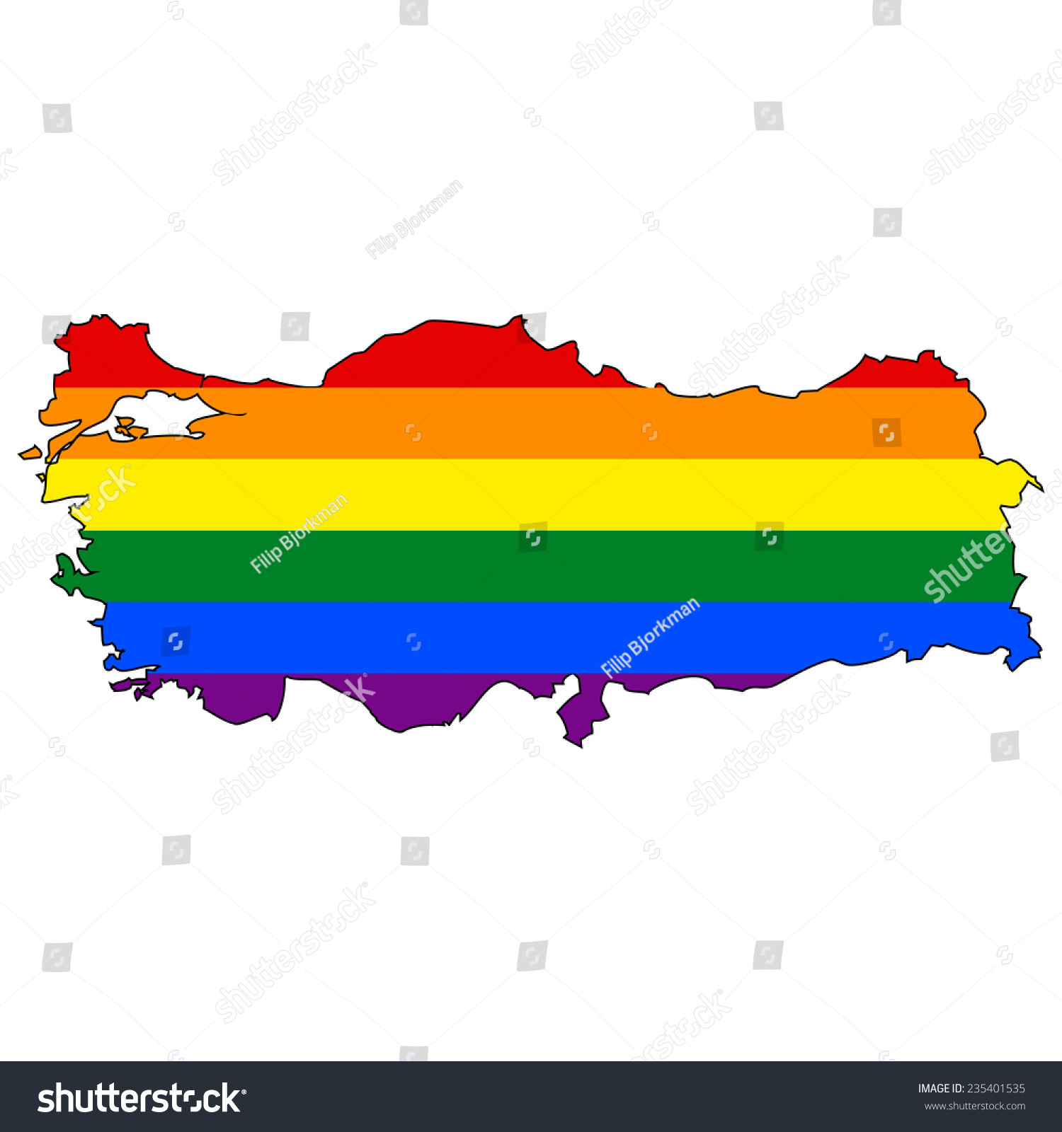 High Detailed Vector Map Pride Flag: เวกเตอร์สต็อก (ปลอดค่าลิขสิทธิ์) 235401535 | Shutterstock