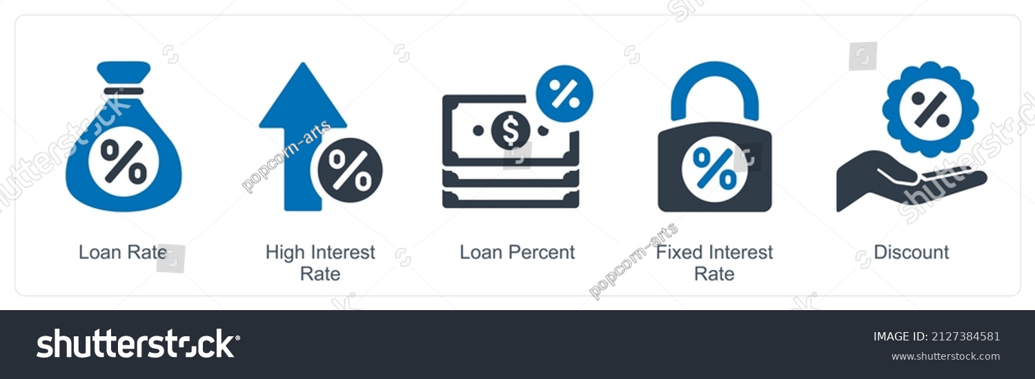 High Interest Rate Icon Concept Stock Vector (Royalty Free) 2127384581 ...