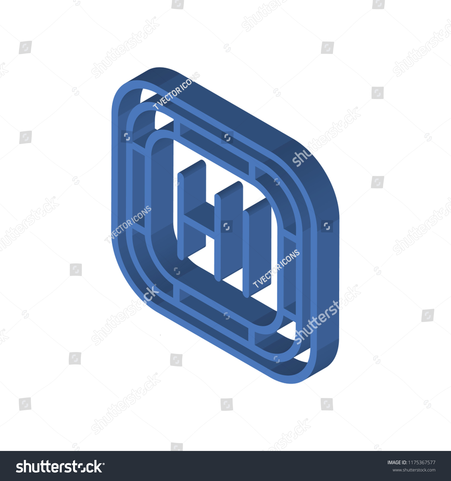 High Isometric Left Top View 3d Stock Vector (Royalty Free) 1175367577 ...