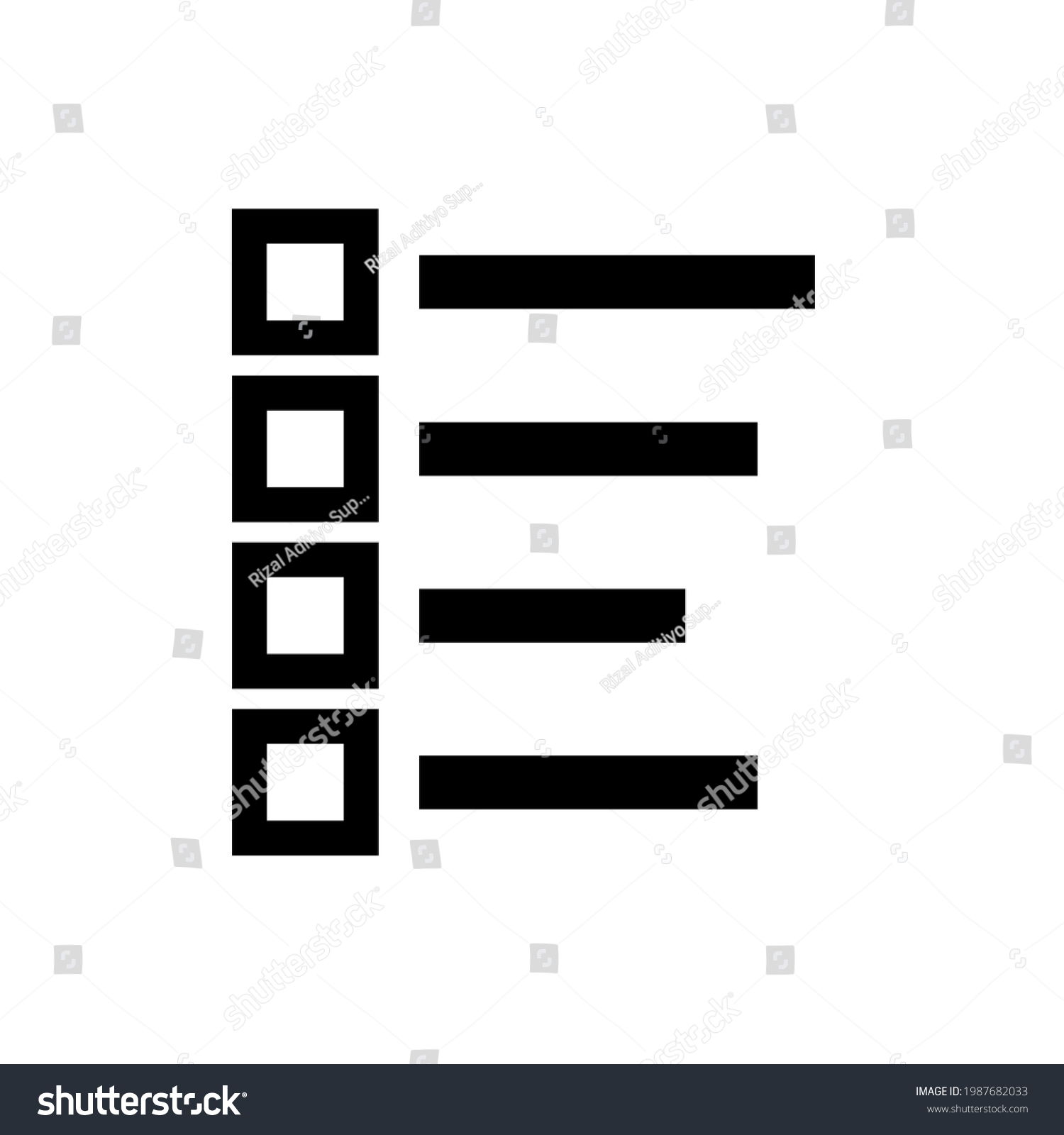 High Resolution Bullet List Icon Vector Stock Vector (Royalty Free ...