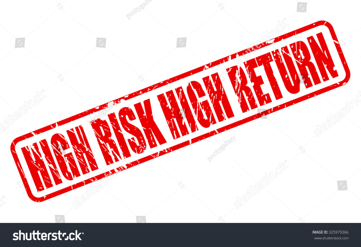 High Risk High Return Red Stamp: vector de stock (libre de regalías ...