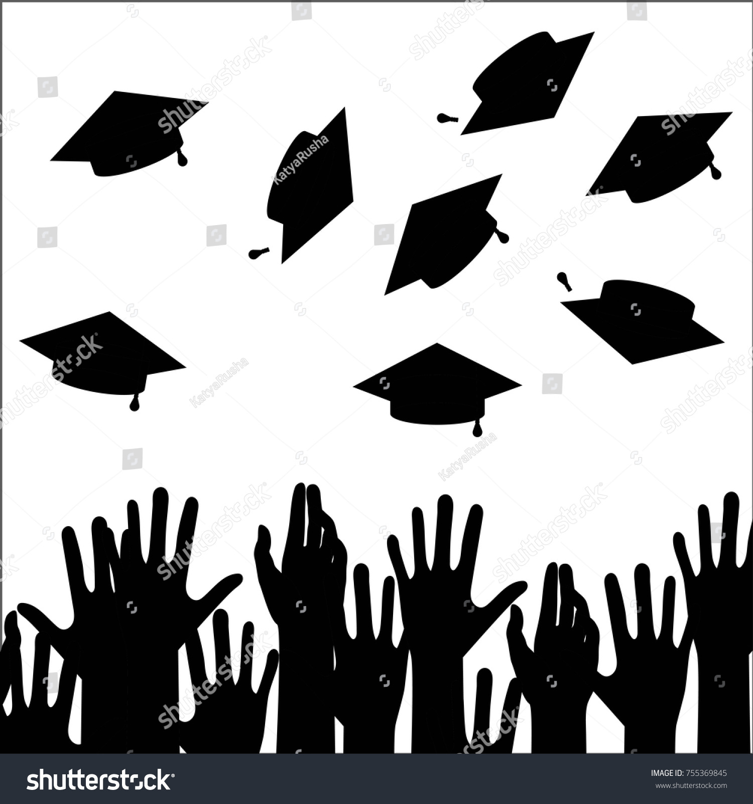 High School Graduationvector Illustration Stock Vector (Royalty Free ...