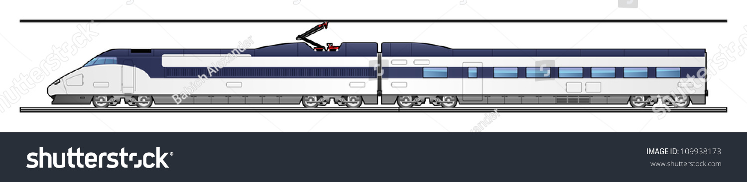 Highspeed Train Simple Gradients Only No Stock Vector (Royalty Free ...