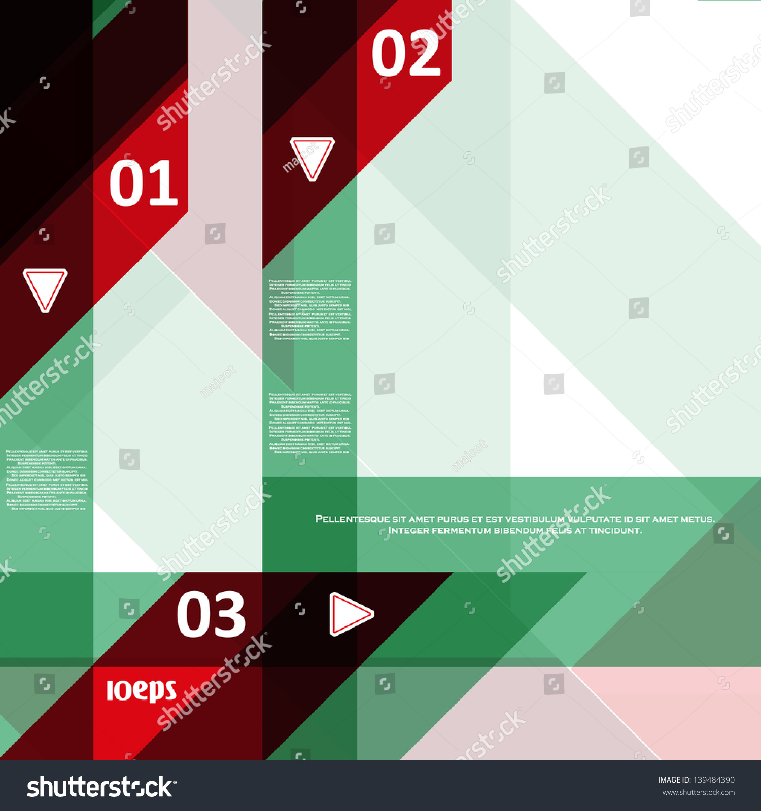 High Tech Design Infographics Website Template Stock Vector (Royalty ...