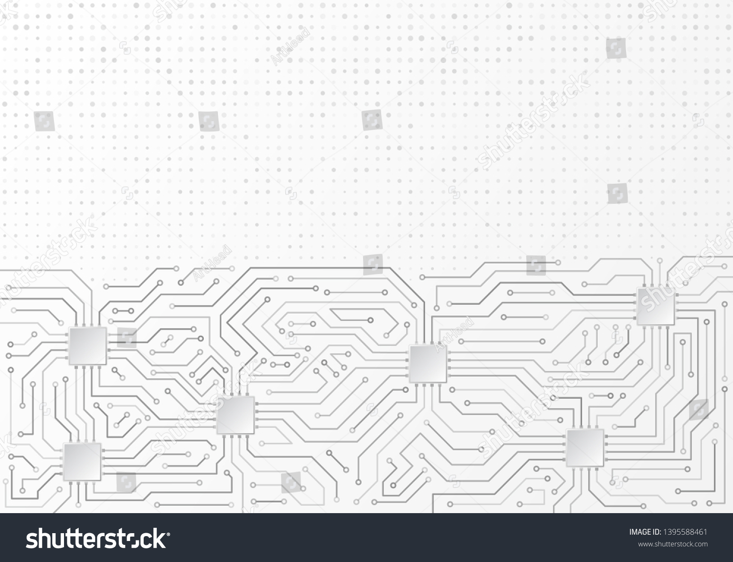 Hightech Technology Background Texture Circuit Board Stock Vector ...