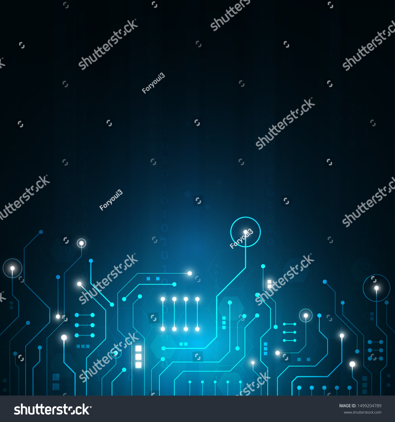High Tech Technology Geometric Connection System Stock Vector (Royalty ...