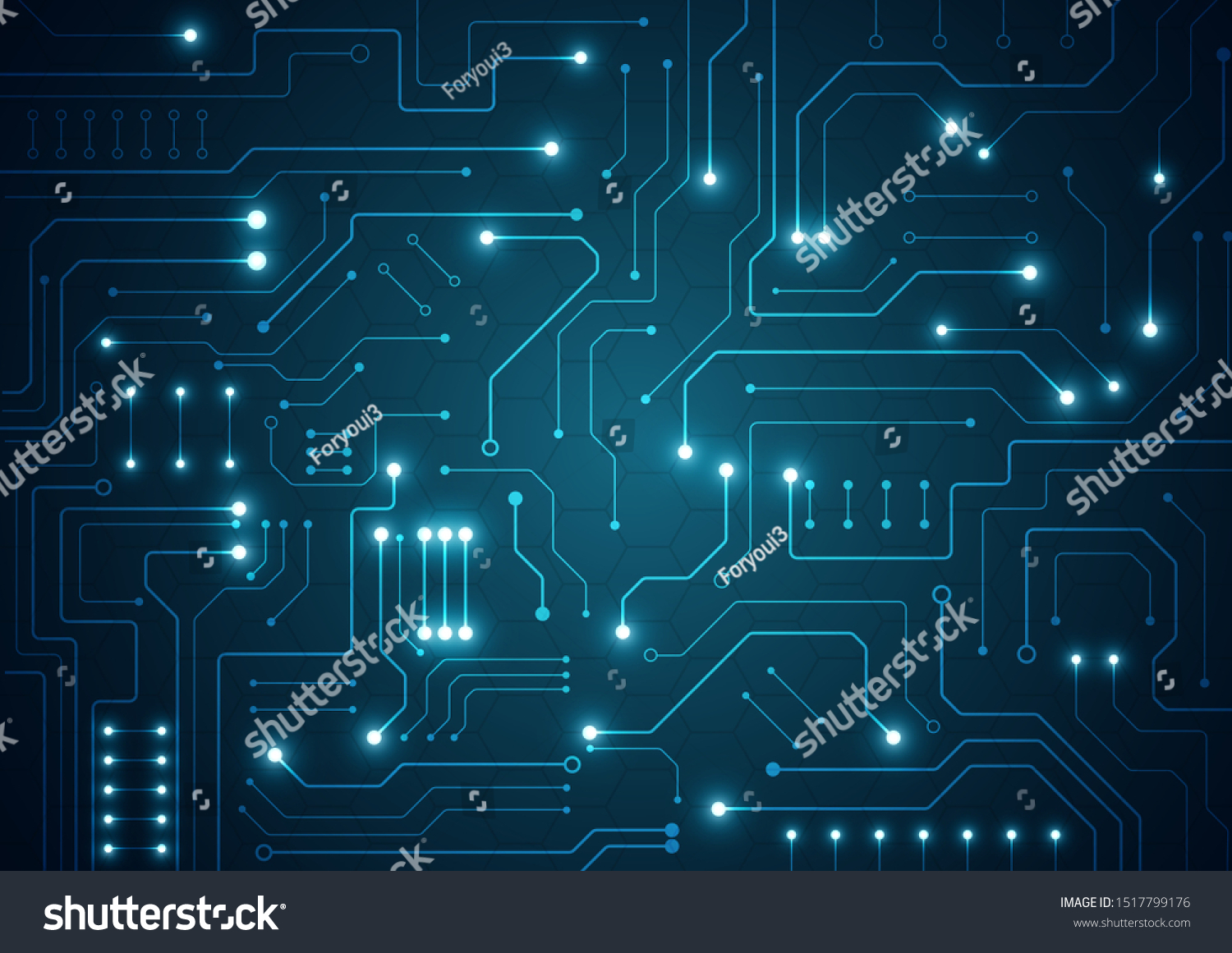 High Tech Technology Geometric Connection System Stock Vector (Royalty ...