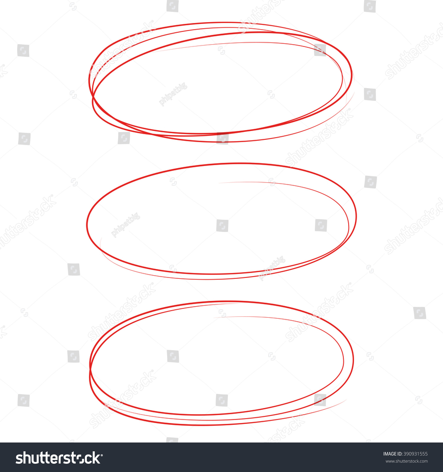 Highlight Circle Set Stock Vector (Royalty Free) 390931555