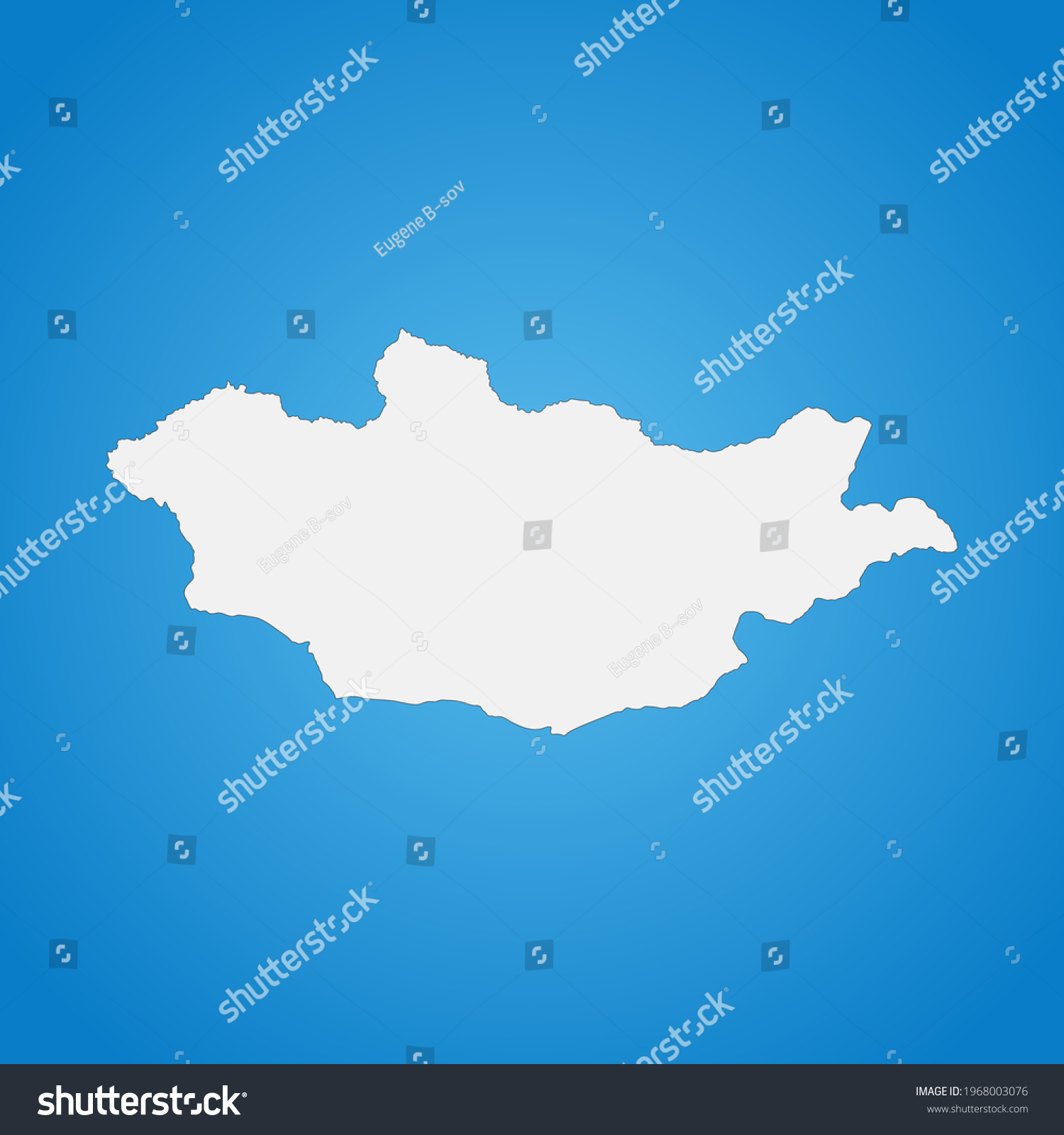 Highly Detailed Mongolia Map Borders Isolated Stock Vector (Royalty ...