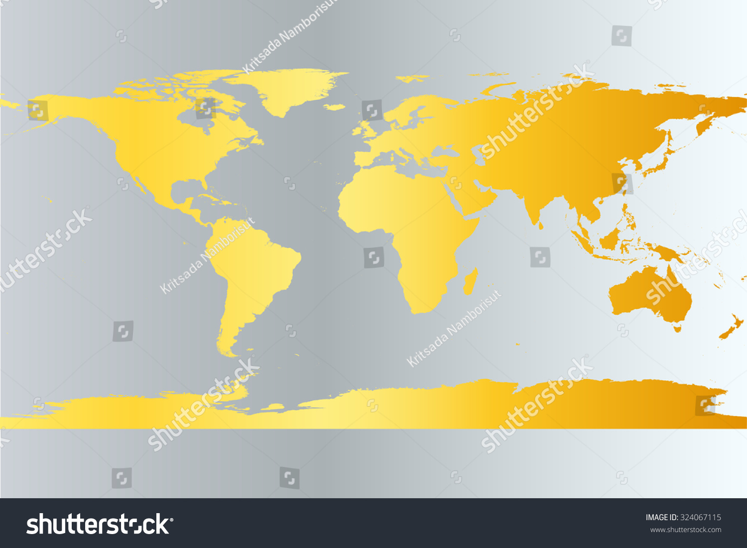 Highly Detailed World Map Vector Illustration Stock Vector (Royalty ...