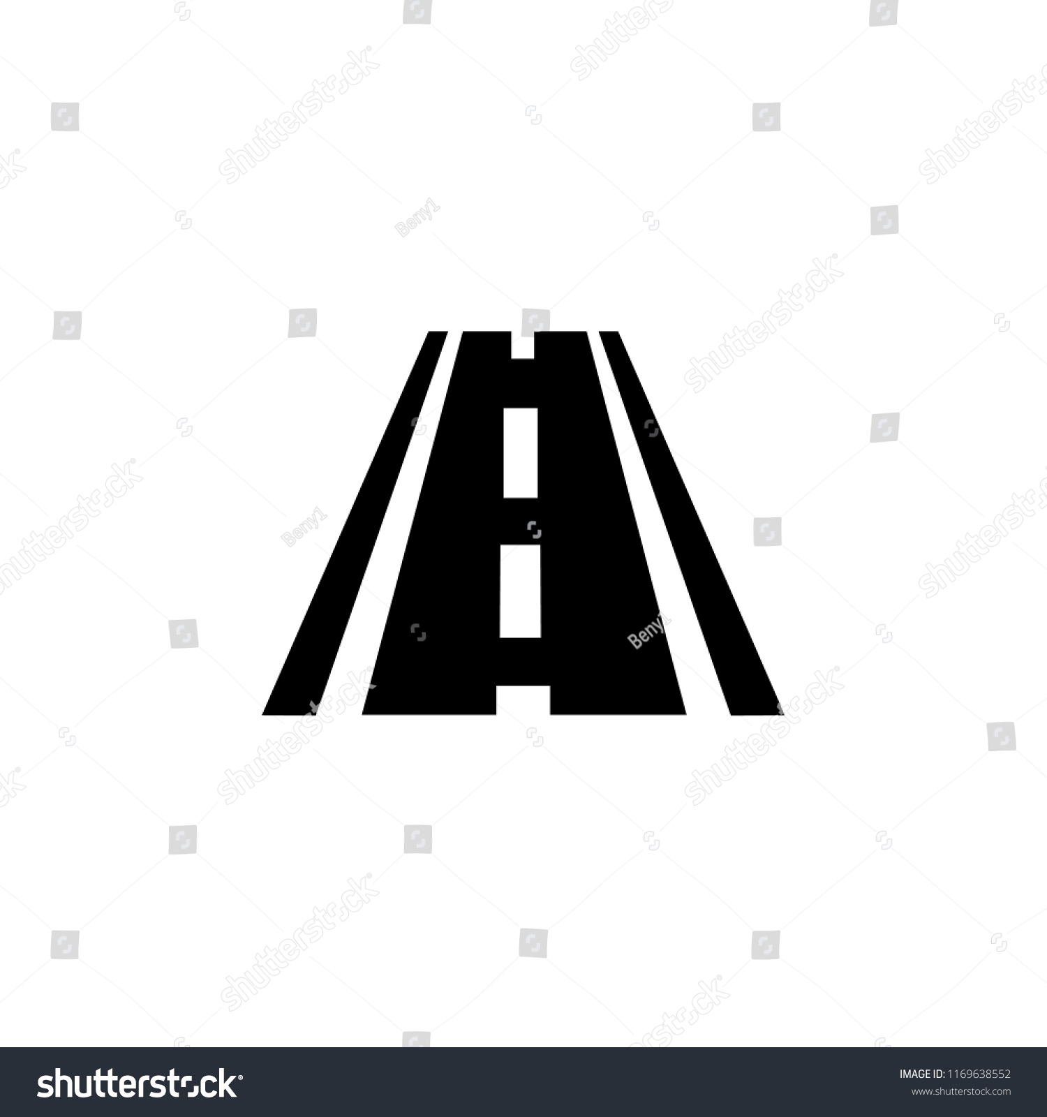 Highway Simple Icon Stock Vector (Royalty Free) 1169638552