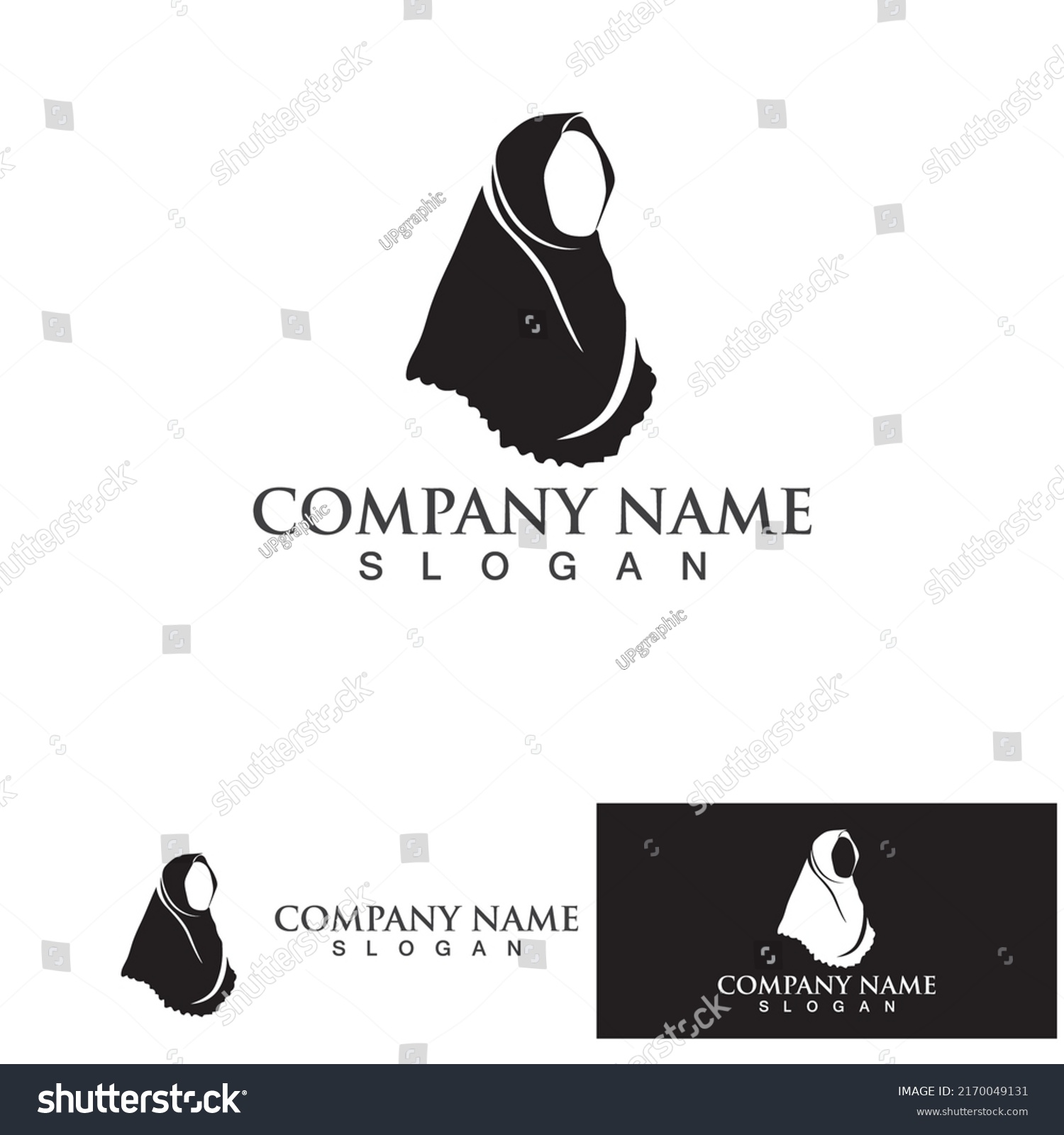 Hijab Logo Symbol Vector Stock Vector (Royalty Free) 2170049131 ...