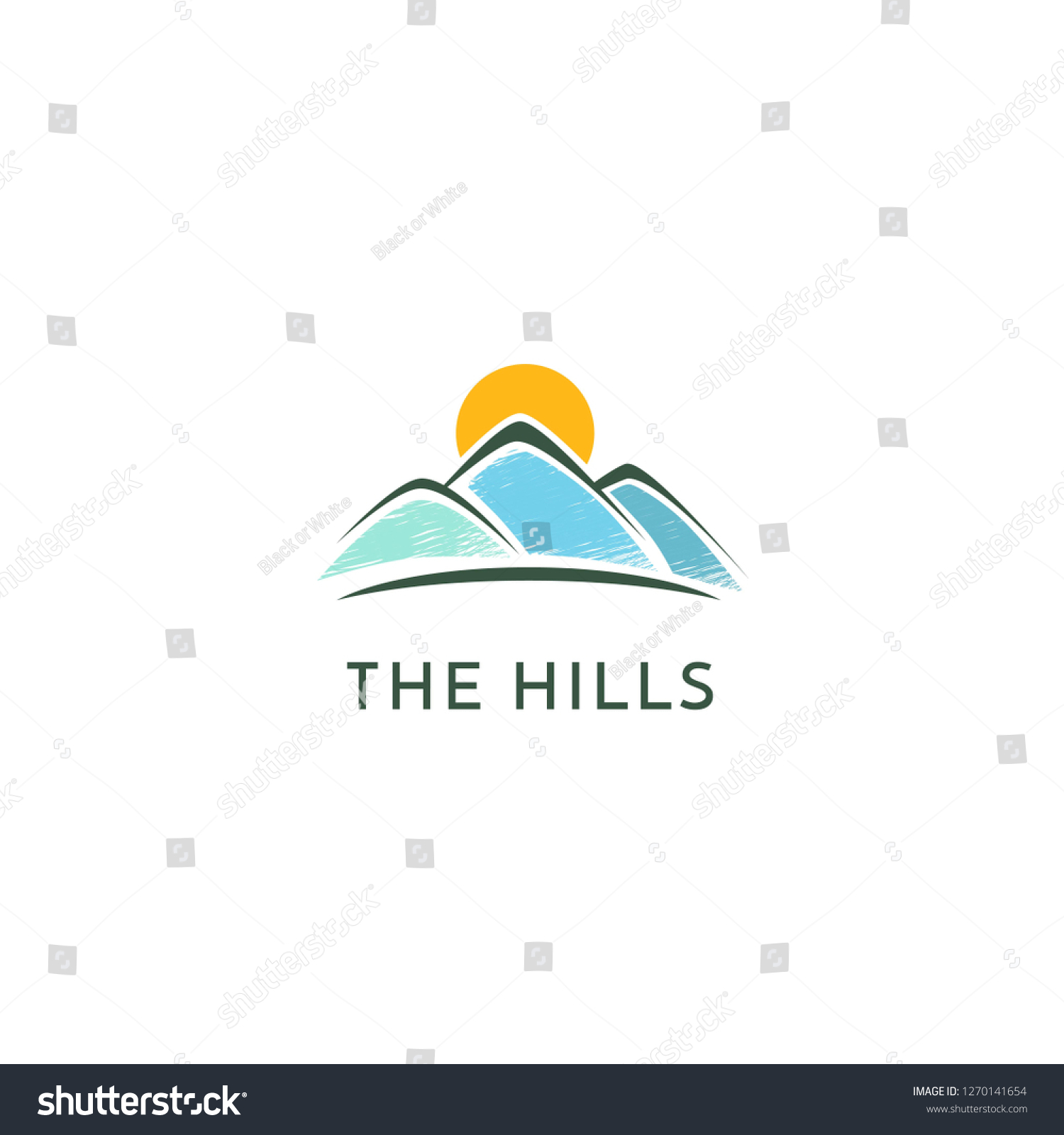 Hill Logo Design Template Stock Vector (Royalty Free) 1270141654