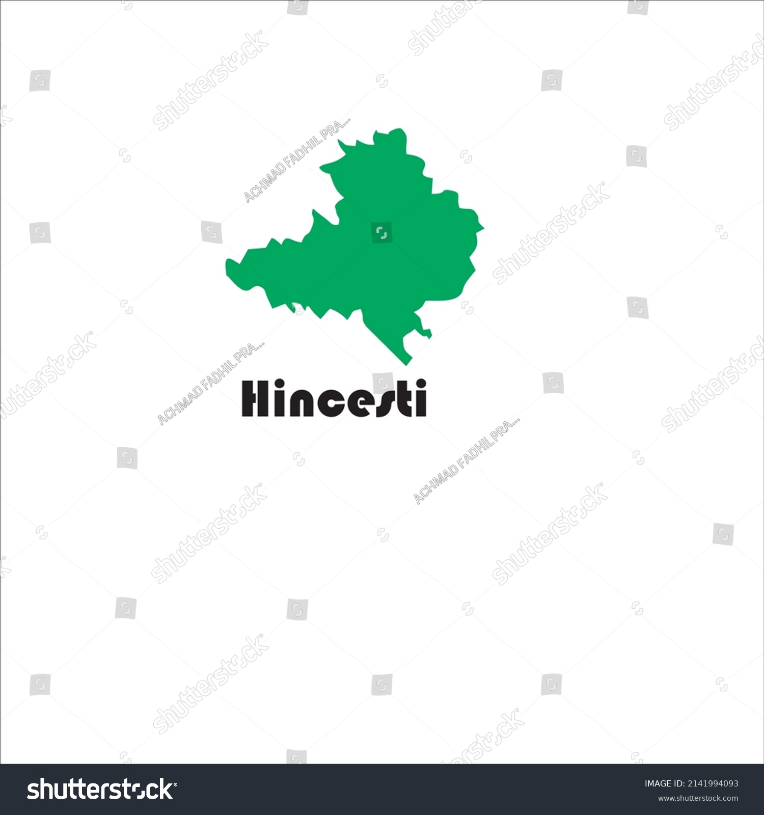 Hincesti Map On White Background Stock Vector (Royalty Free) 2141994093 ...