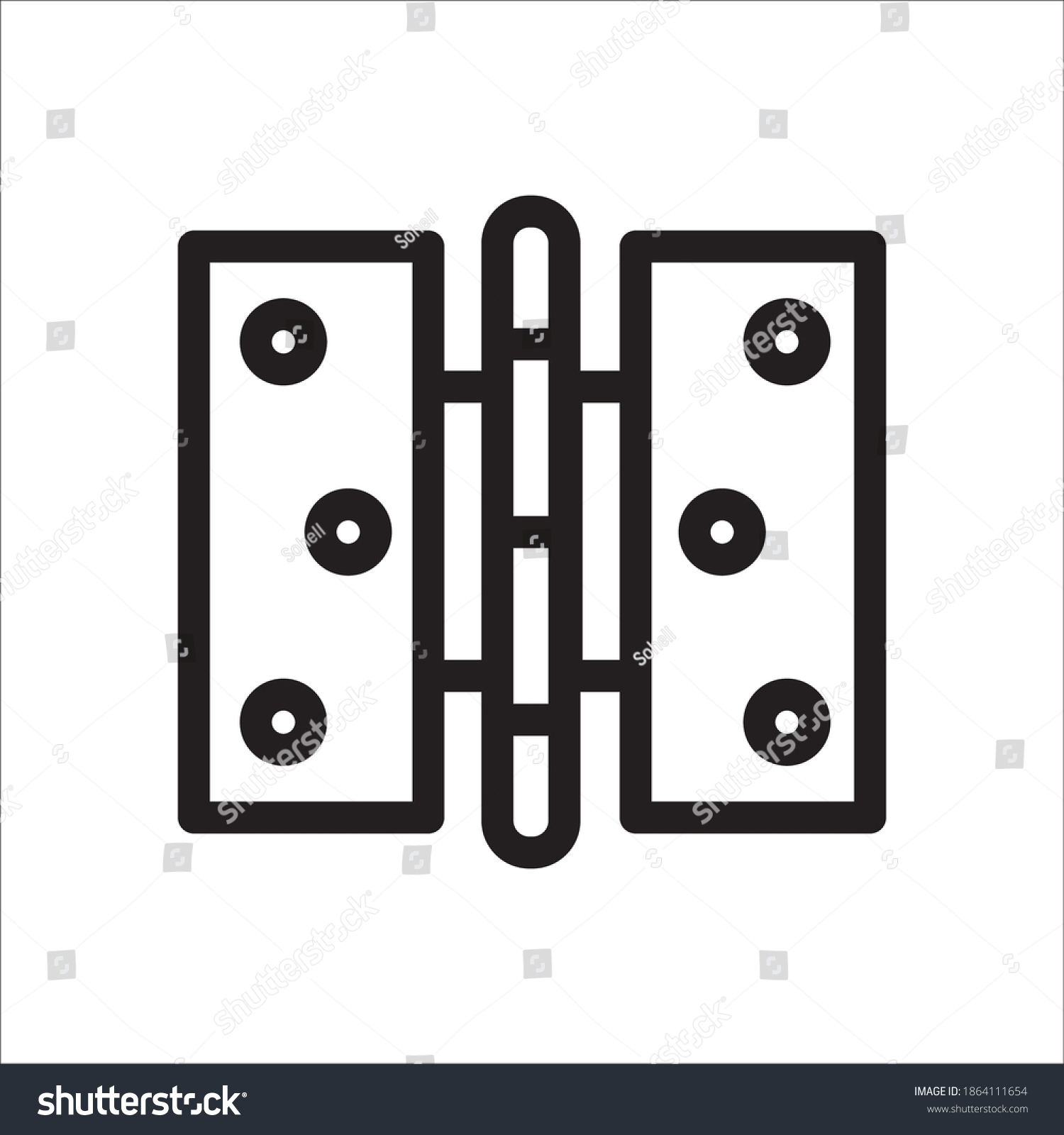 Hinge Icon Vector Logo Template Illustration Stock Vector (Royalty Free ...