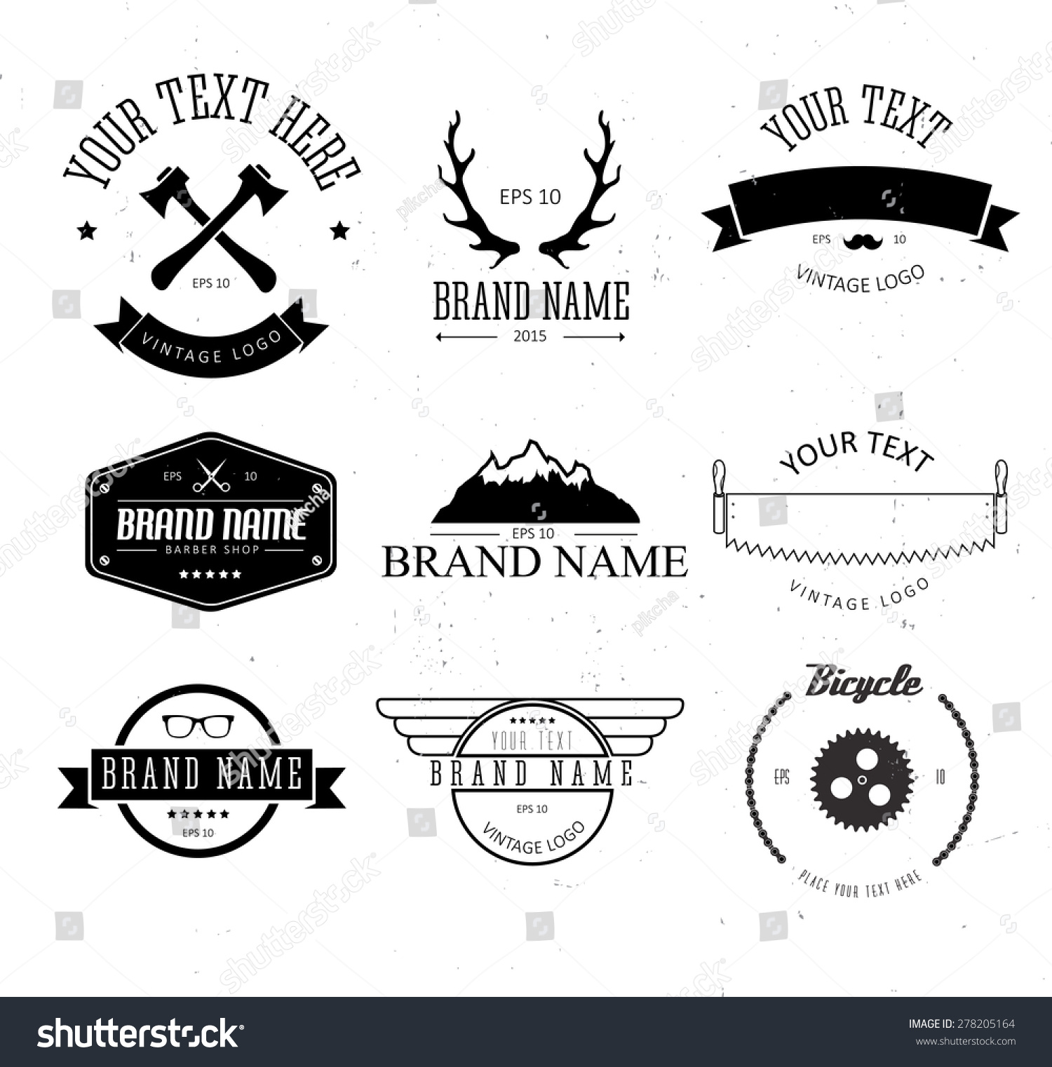 Hipster Logo Stock Vector (Royalty Free) 278205164