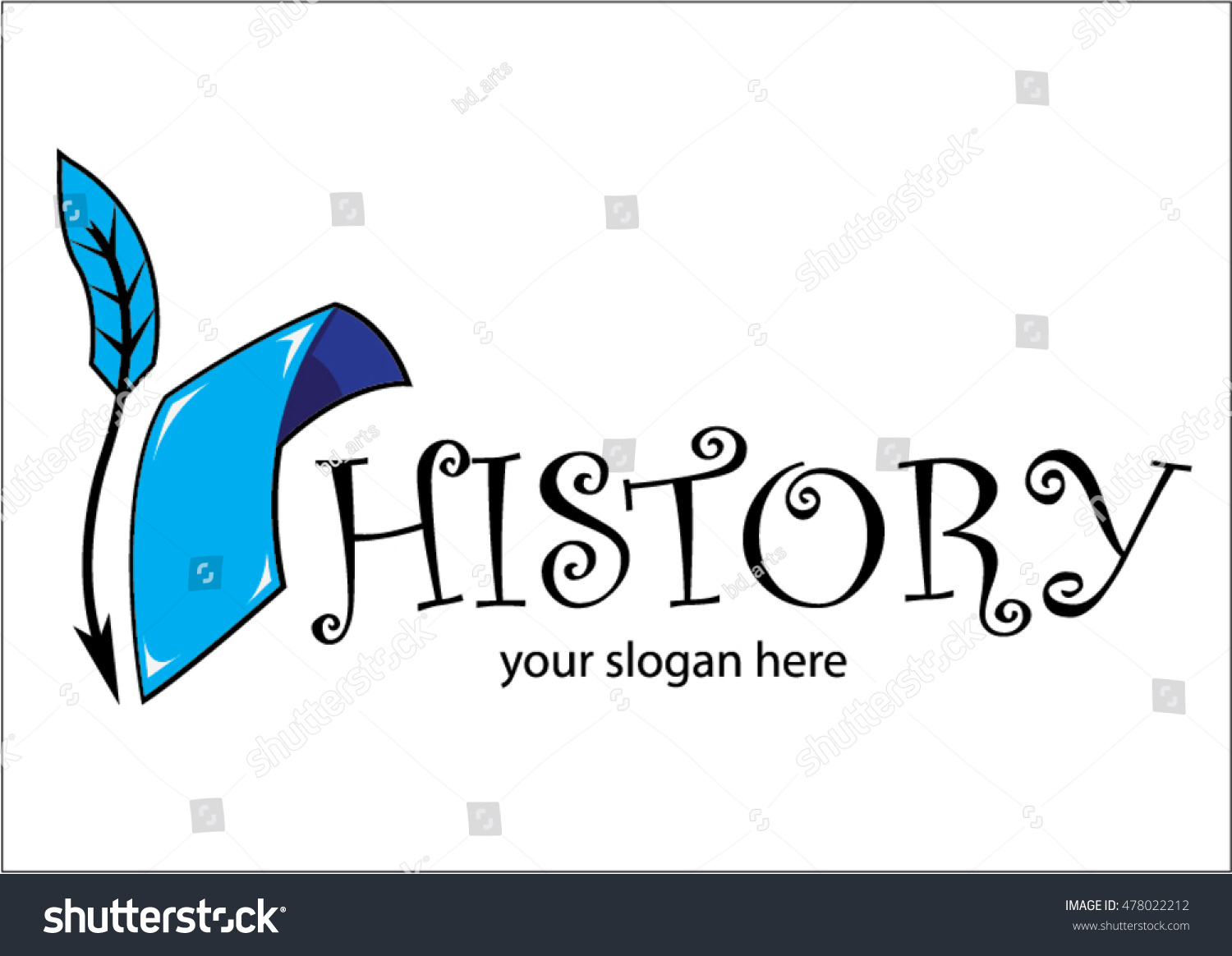 History Logos Stock Vector (Royalty Free) 478022212