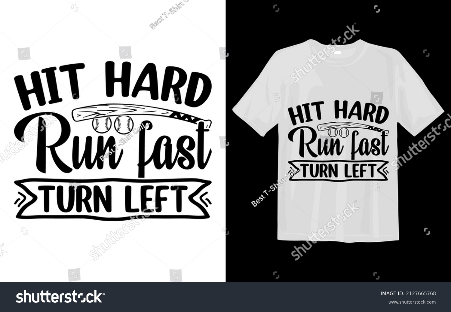 Hit Hard Run Fast Turn Left Stock Vector (Royalty Free) 2127665768 ...