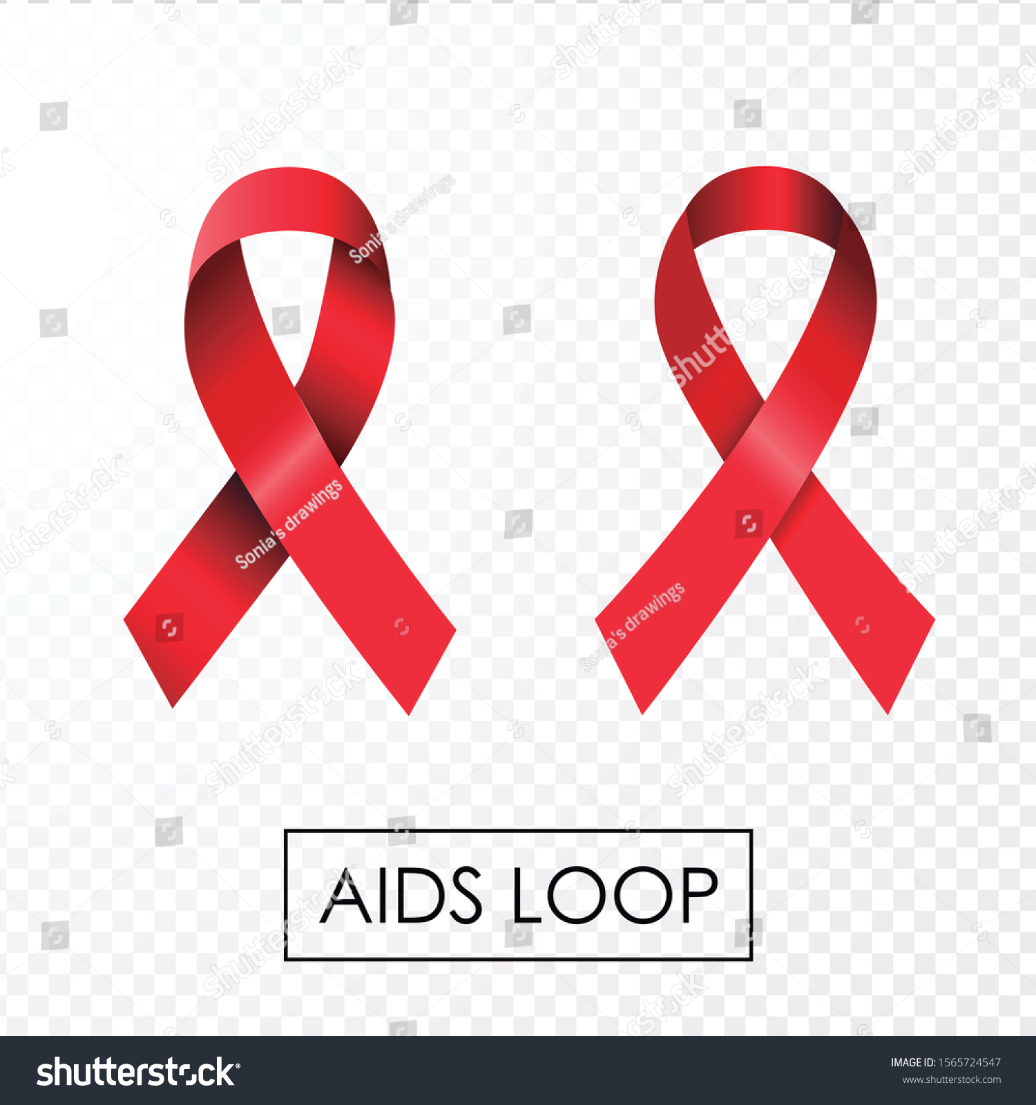 Hiv Disease Awareness Loop Aids Symbol: เวกเตอร์สต็อก (ปลอดค่าลิขสิทธิ์ ...