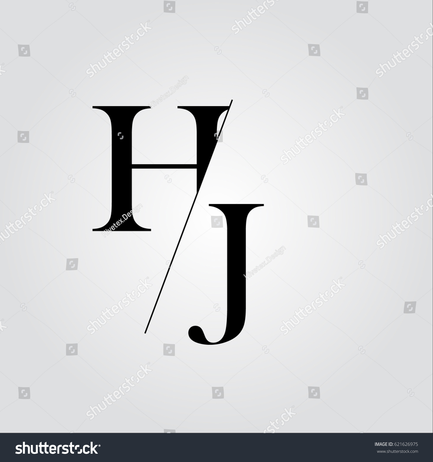 Hj Logo Stock Vector (Royalty Free) 621626975 | Shutterstock