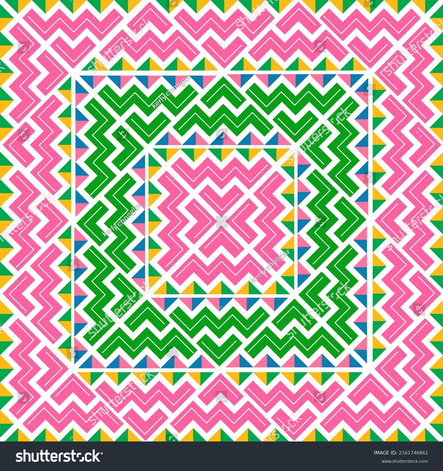 Hmong Traditional Clothes Handmade Pattern Background Stock Vector ...