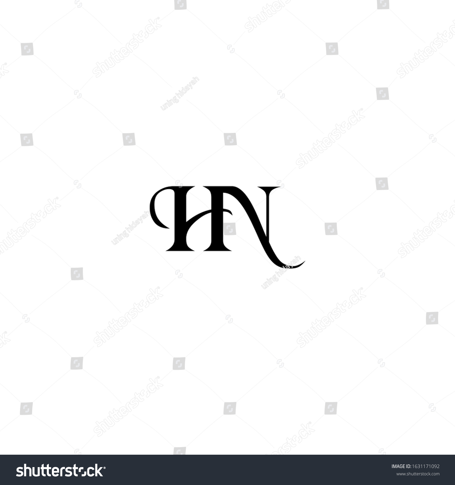 Hn Typography Logo Design Vector Initial Stock Vector (Royalty Free ... Hn Typography Logo Design Vector Initial Stock Vector (Royalty Free ...