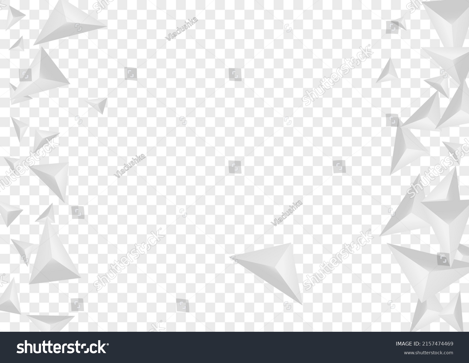Hoar Shard Background Transparent Vector Triangular Stock Vector ...