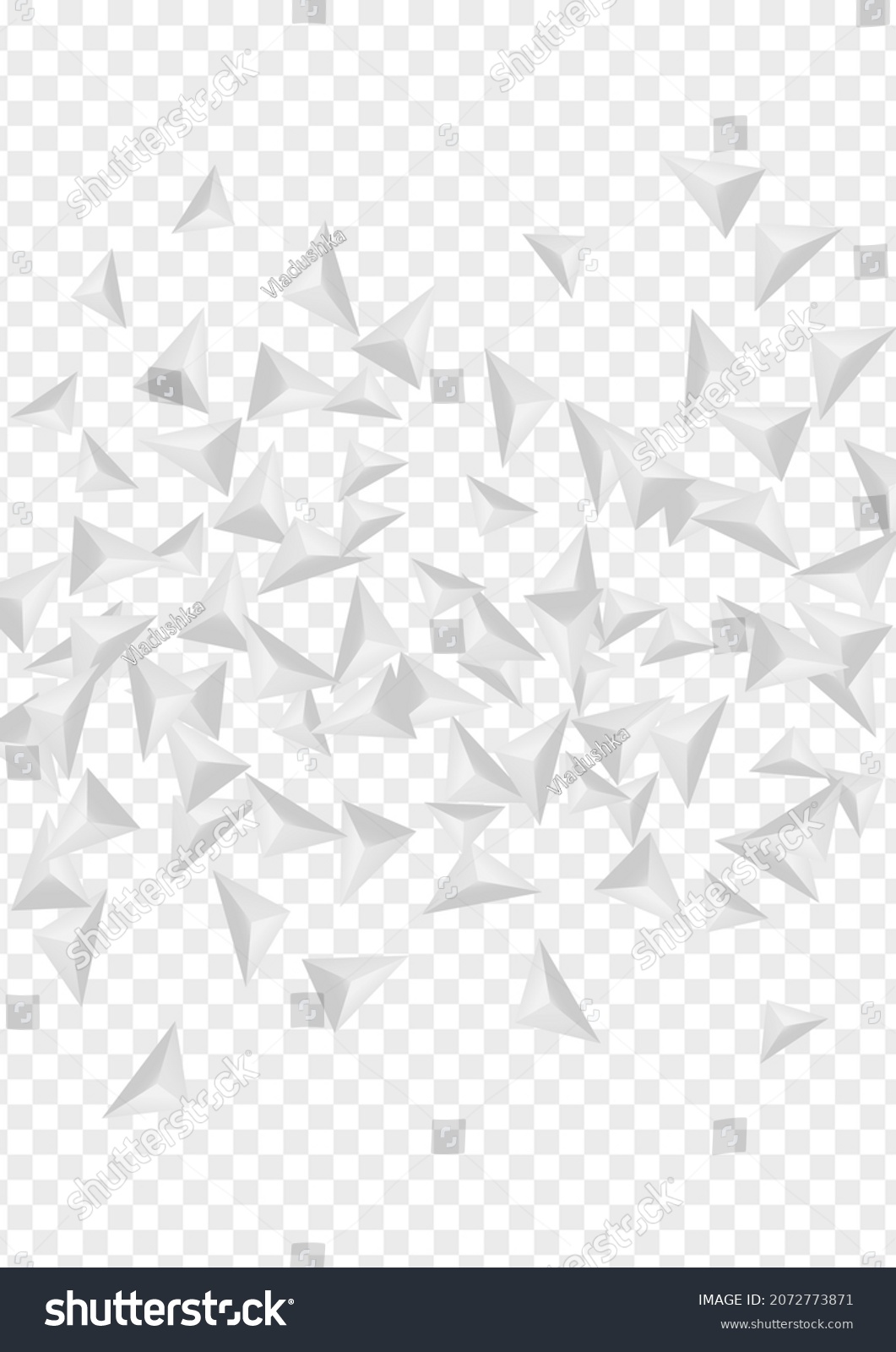 Hoar Triangular Background Transparent Vector Shard Stock Vector ...