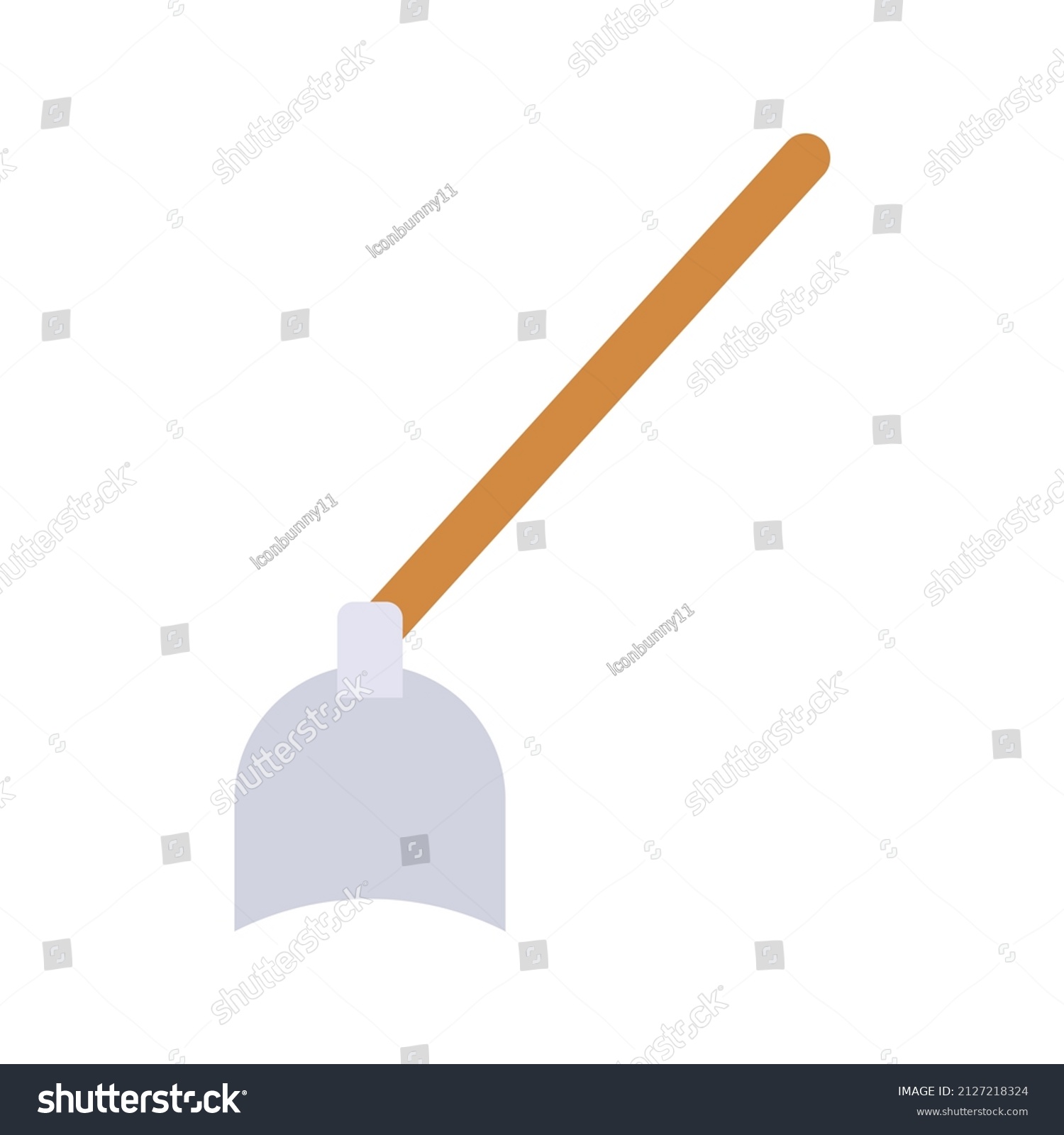 Hoe Icon Vector Image Can Be Stock Vector (Royalty Free) 2127218324 ...