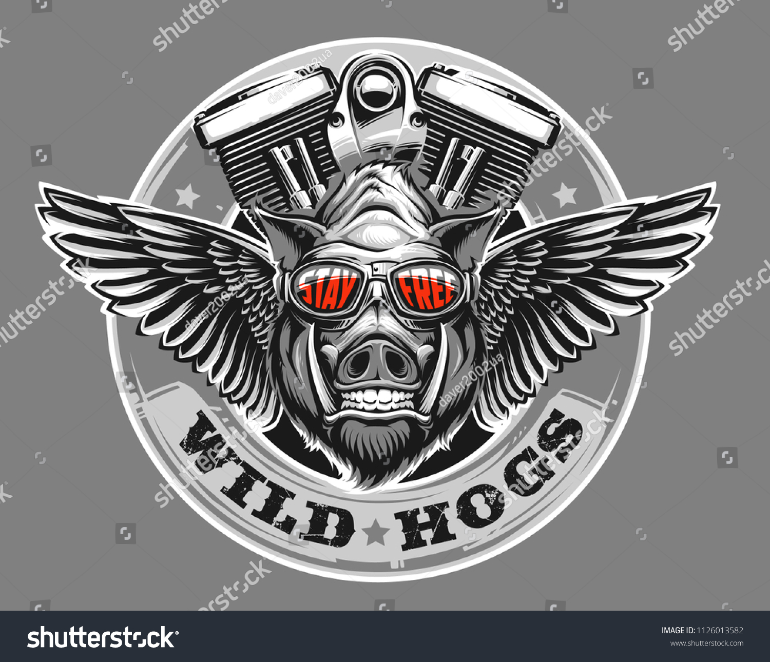 2,488 Hog motorcycle Images, Stock Photos & Vectors | Shutterstock