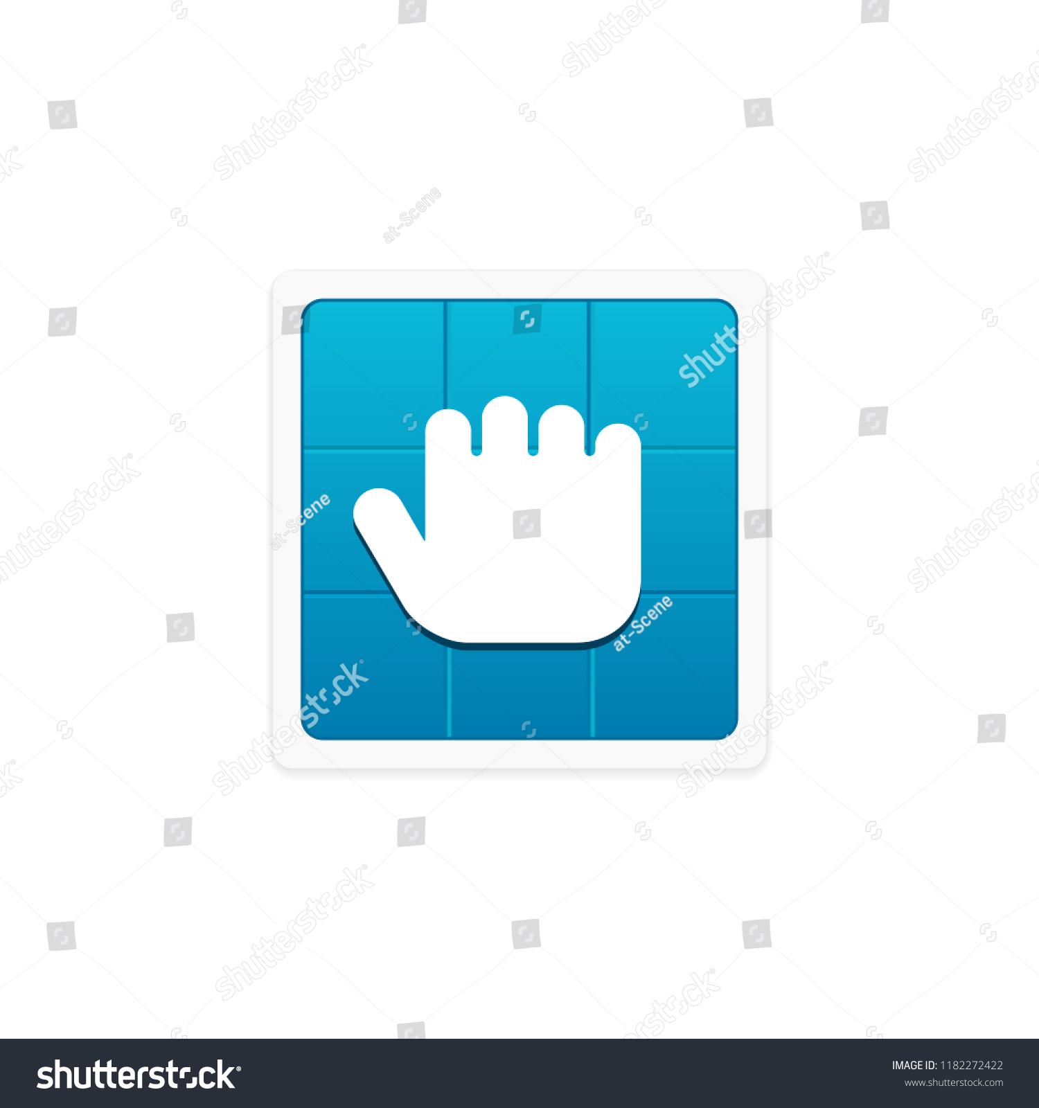 Hold Hand App Icon Stock Vector (Royalty Free) 1182272422