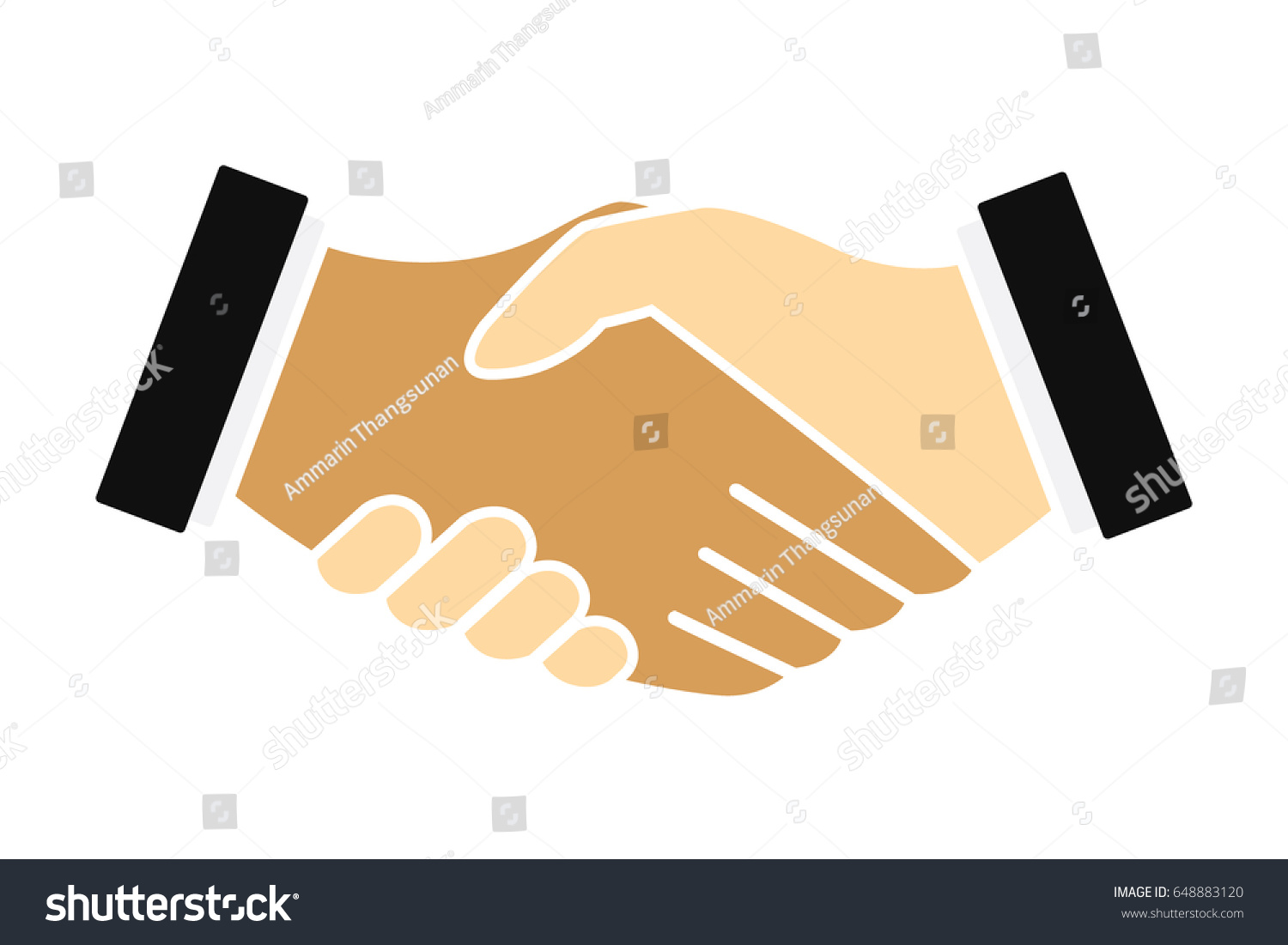 Hold Hands Icon Vector On White: vector de stock (libre de regalías ...