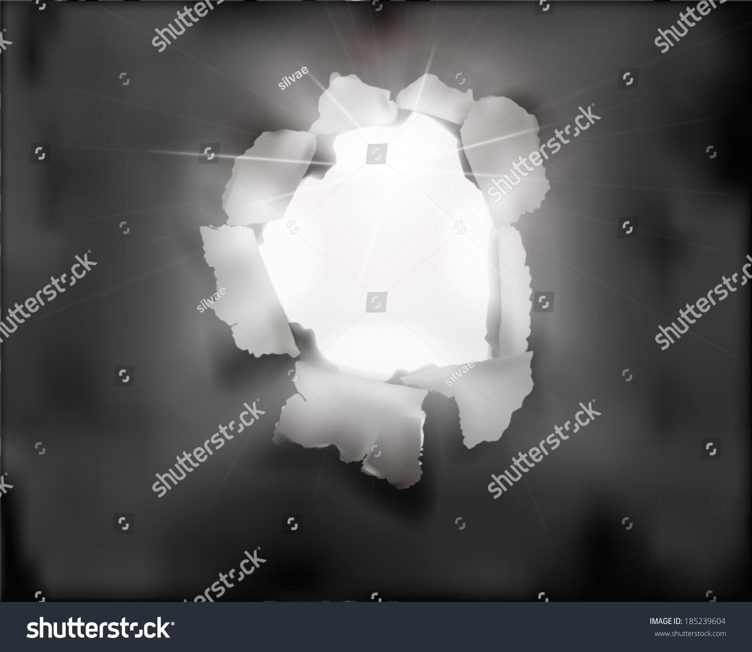 Hole Paper Vector Illustration Stock Vector (Royalty Free) 185239604 ...