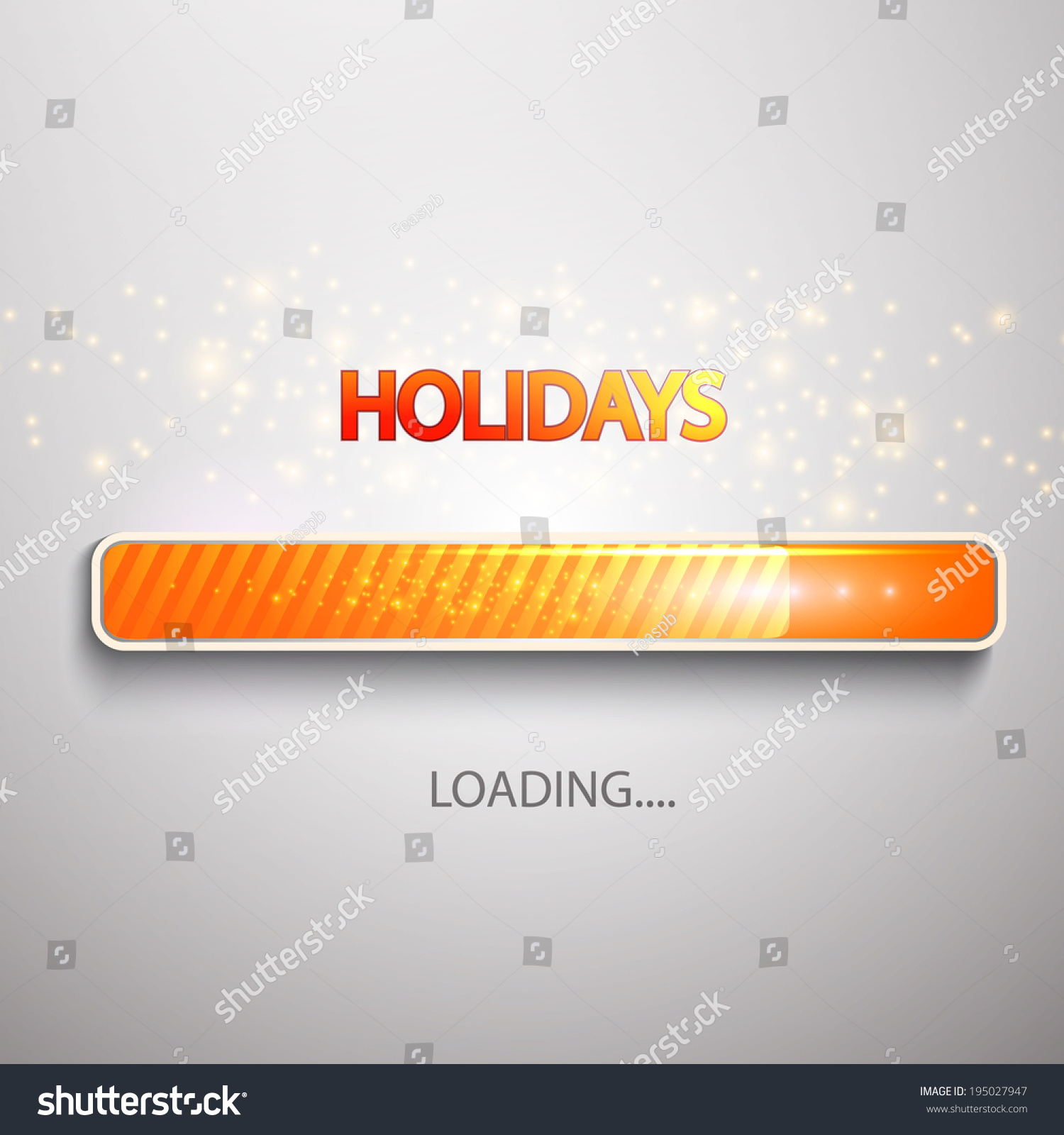 Holidays Loading Business Concept Vector Illustration Stock Vector ...