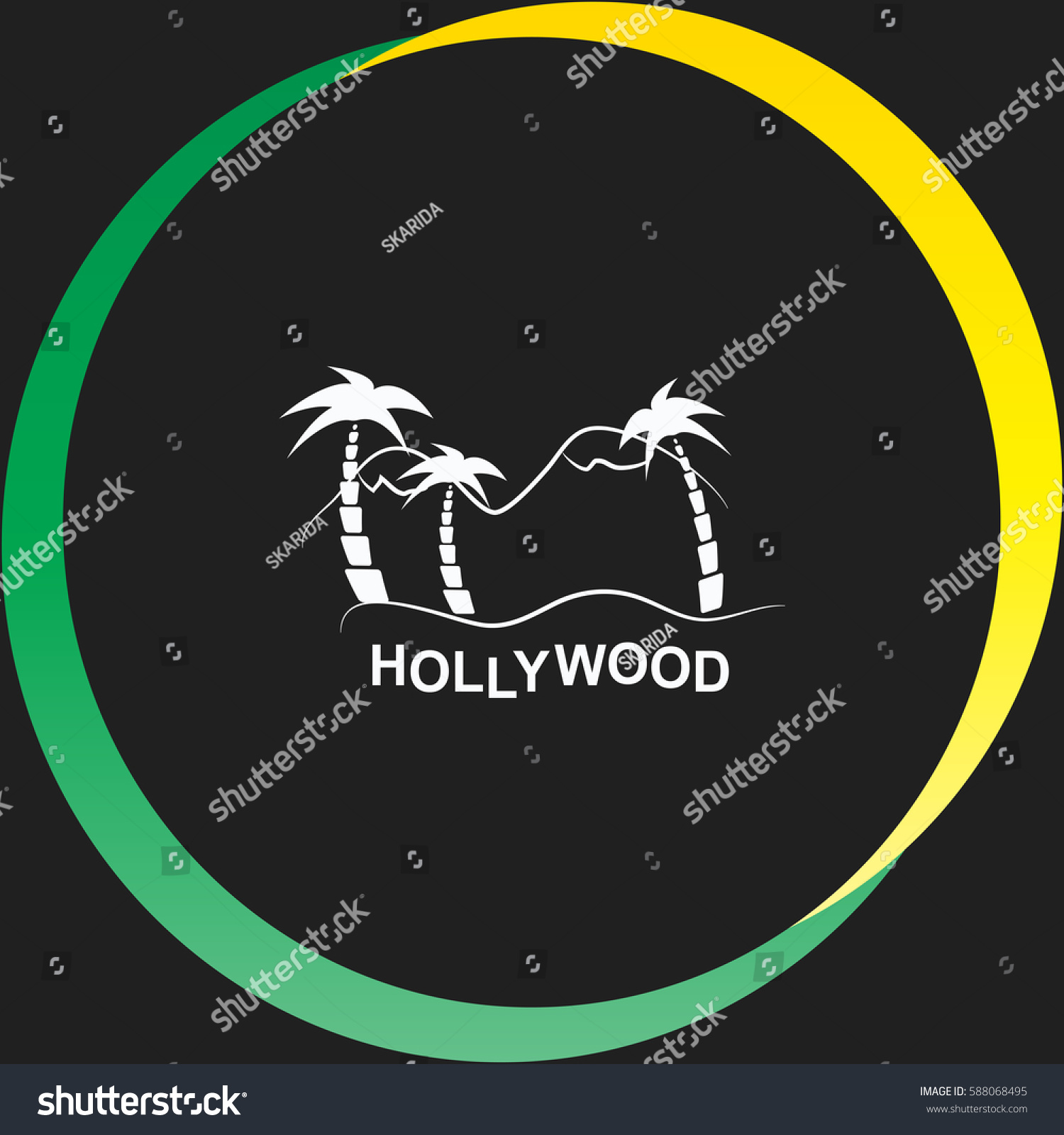 Hollywood Vector Icon Stock Vector (Royalty Free) 588068495 | Shutterstock