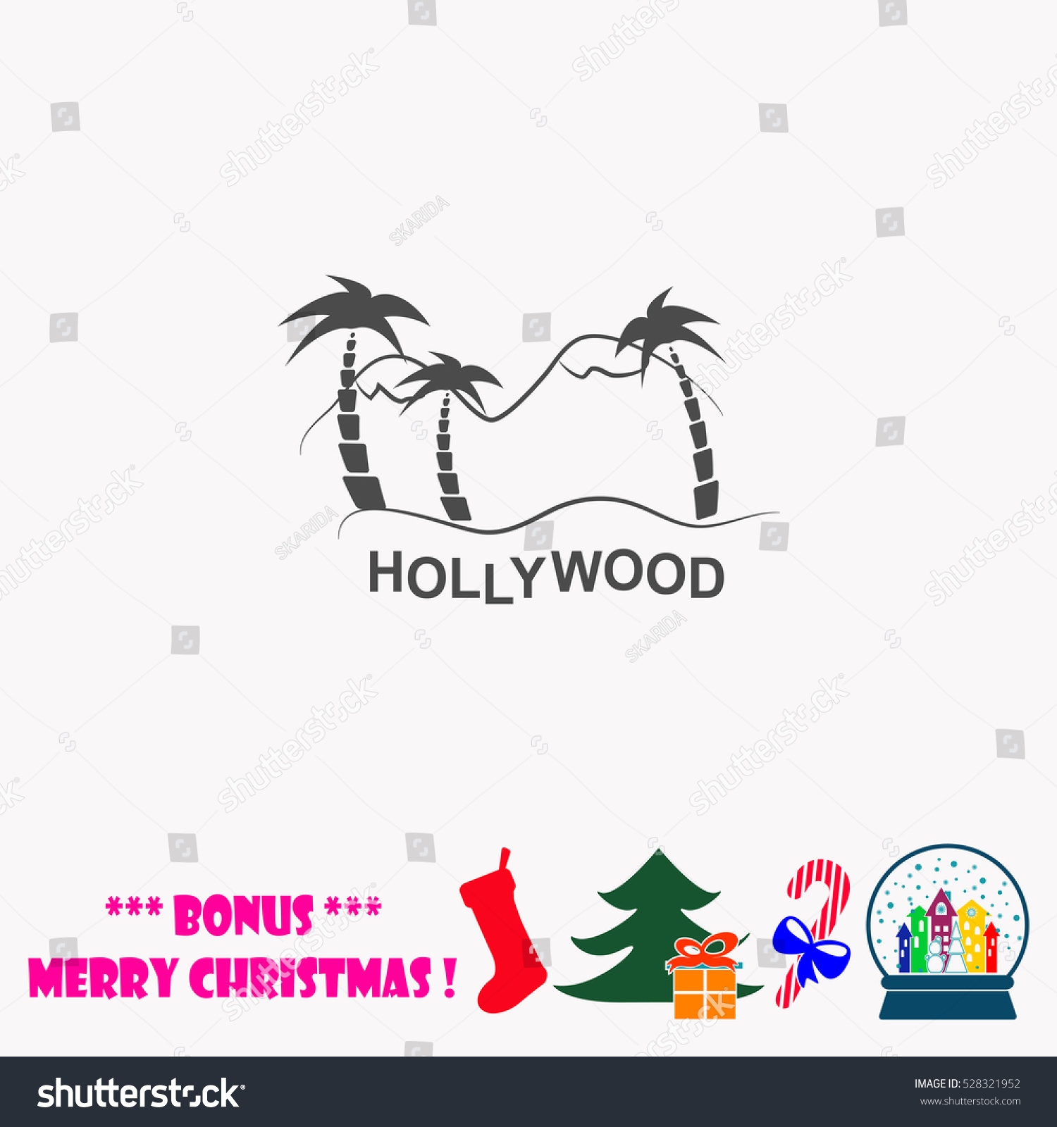 Hollywood Vector Illustration Stock Vector (Royalty Free) 528321952 ...
