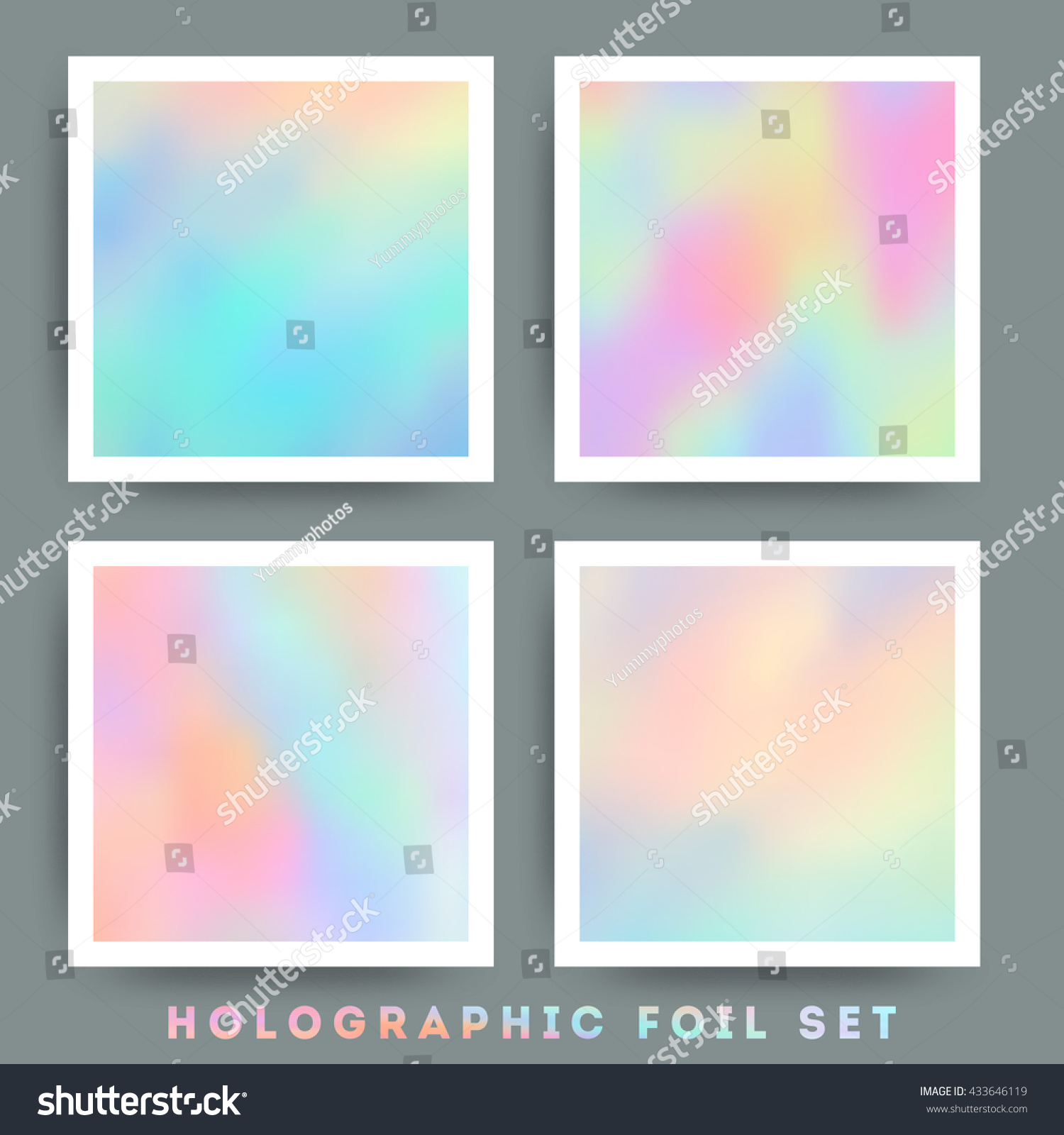 Holographic Foil Vector Illustration Stock Vector (Royalty Free ...