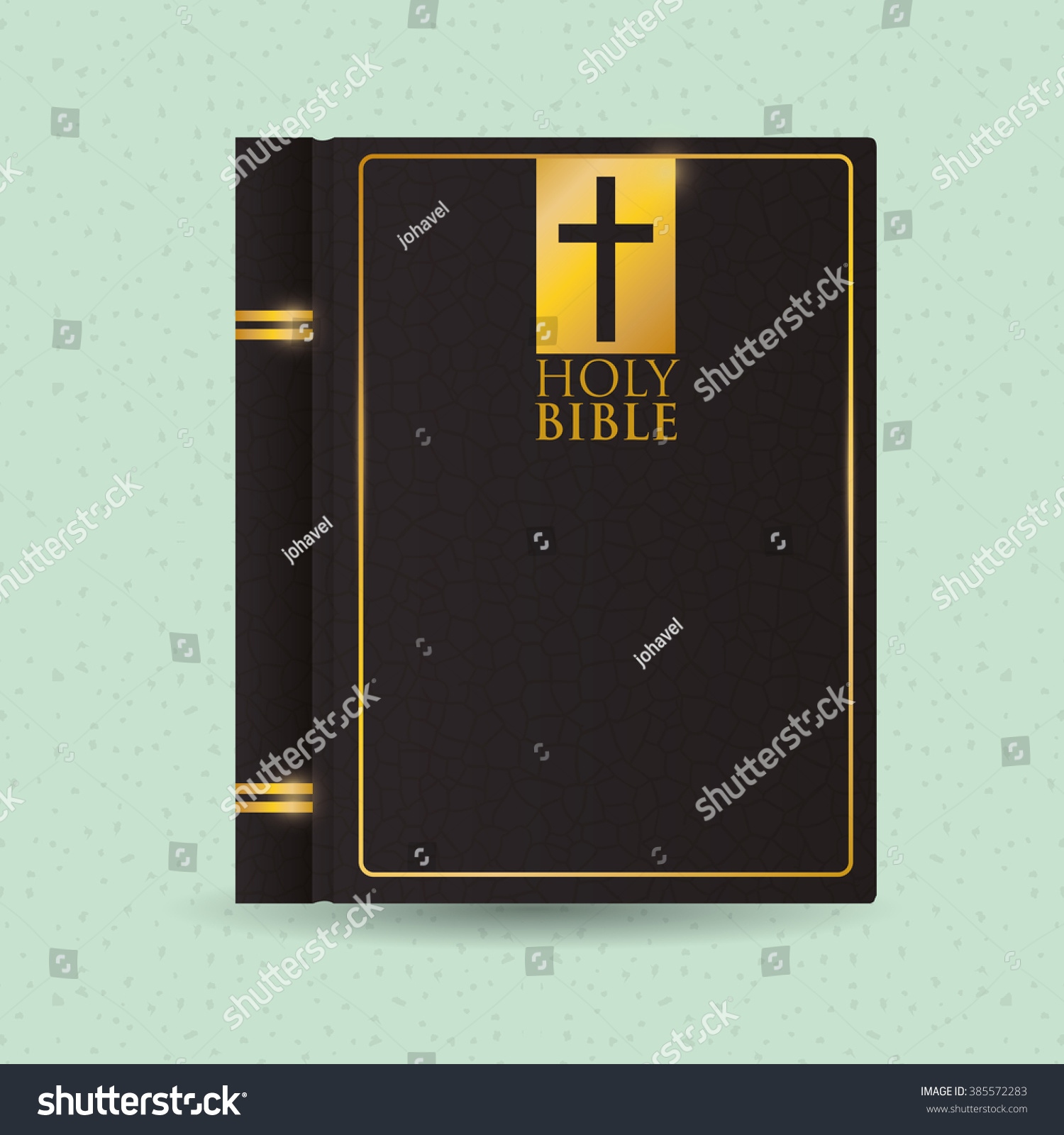 Holy Bible Design Stock Vector (Royalty Free) 385572283