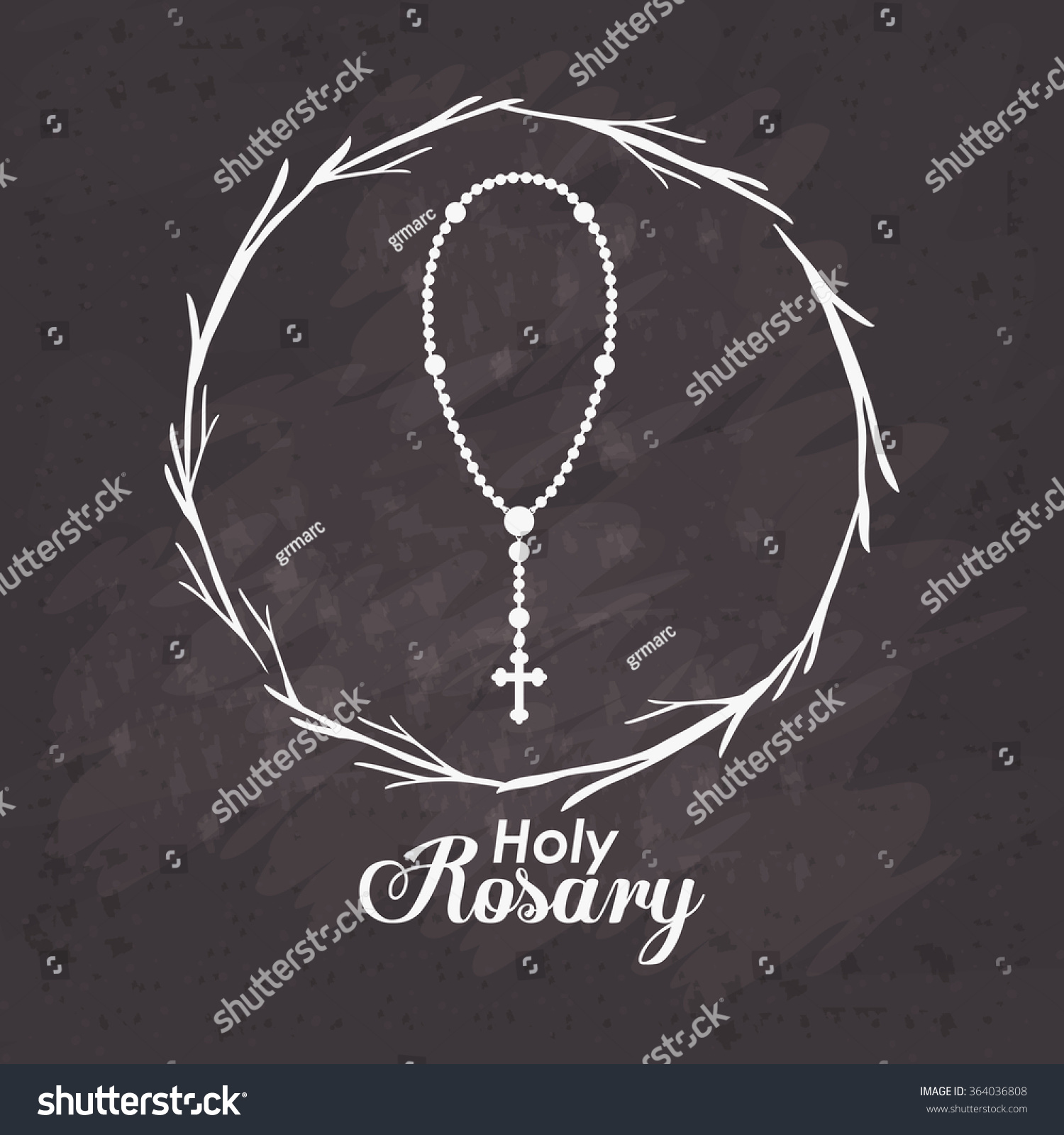 Holy Rosary Design Stock Vector (Royalty Free) 364036808 | Shutterstock