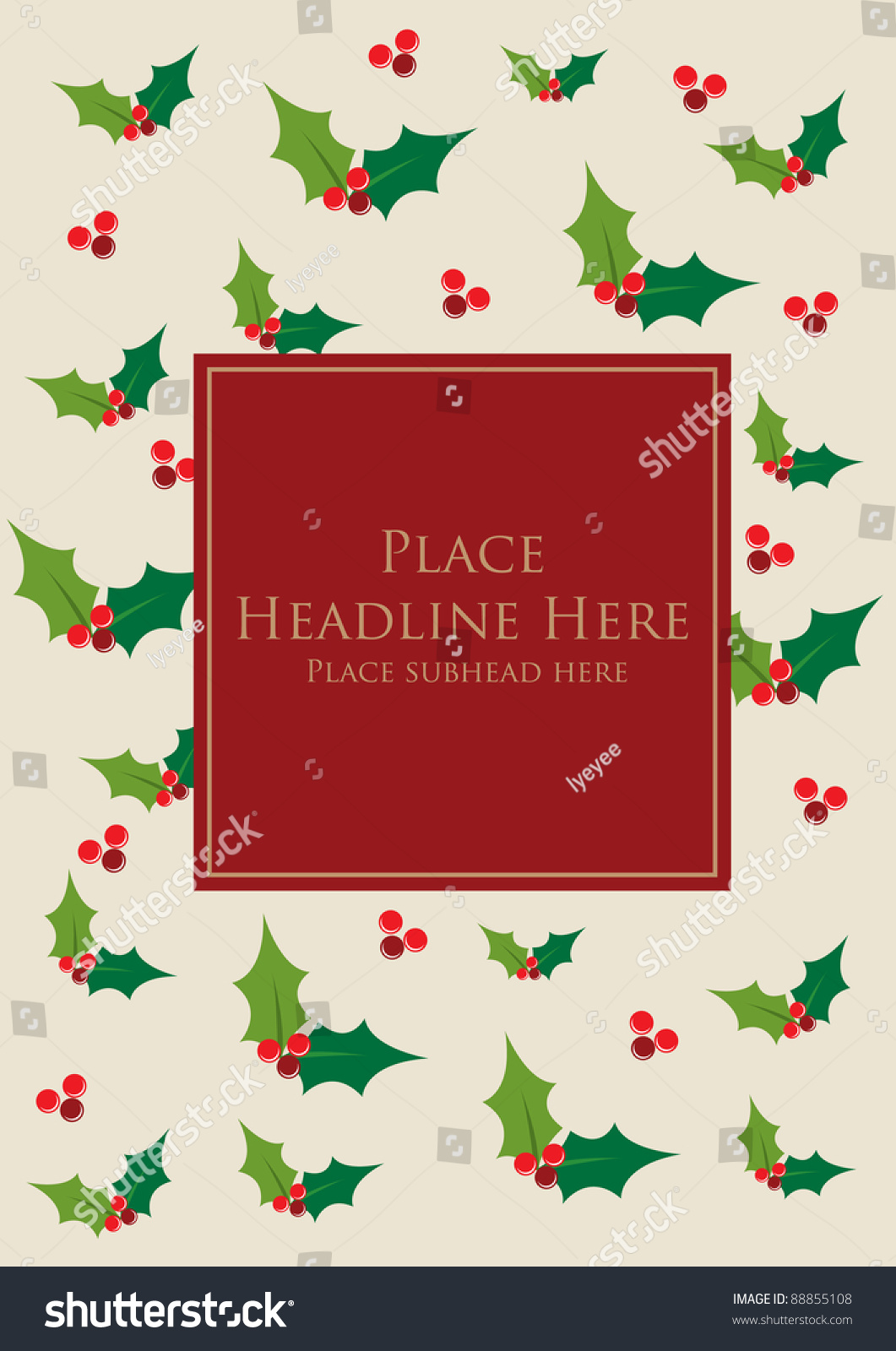 Holy Template Vectorillustration Stock Vector (Royalty Free) 88855108
