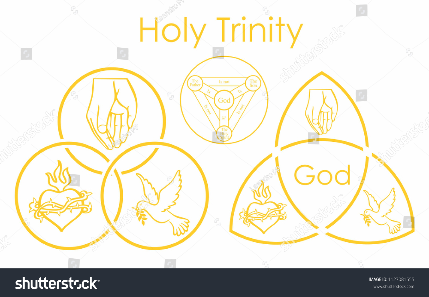 Holy Trinity Symbol Stock Vector (Royalty Free) 1127081555