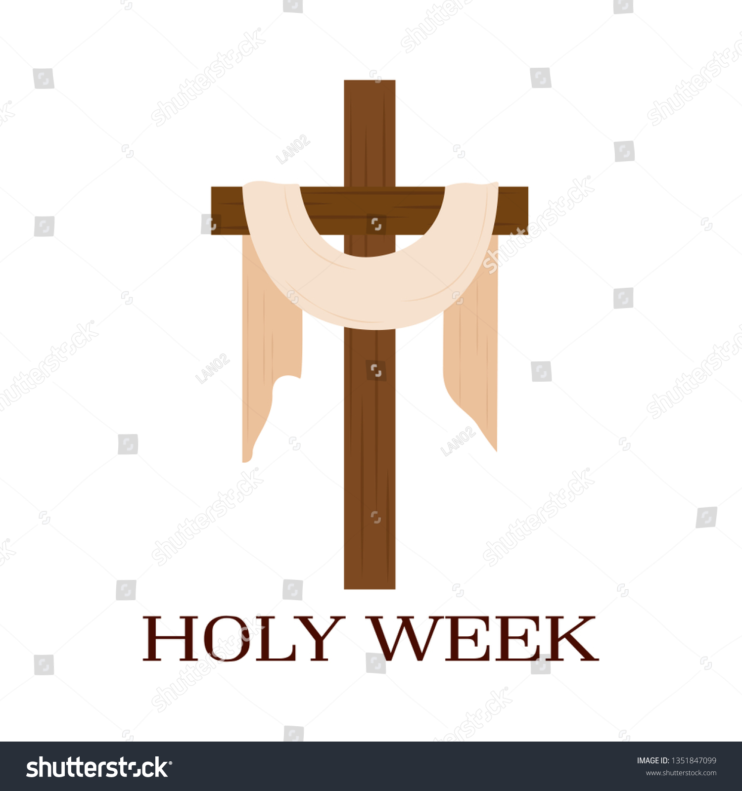 Holy Week Background Stock Vector (Royalty Free) 1351847099 | Shutterstock