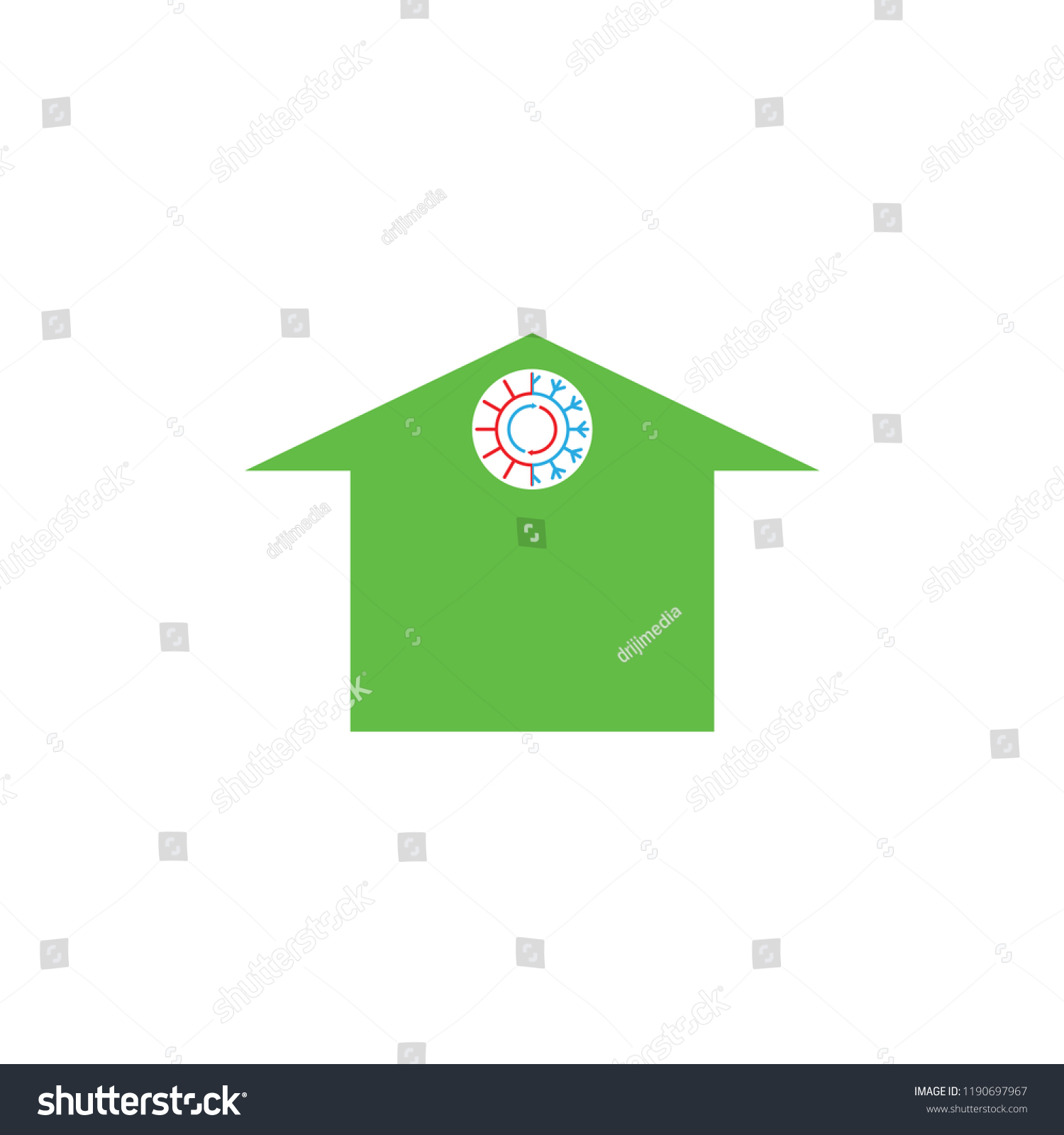 Home Air Circulation Logo Stock Vector (Royalty Free) 1190697967