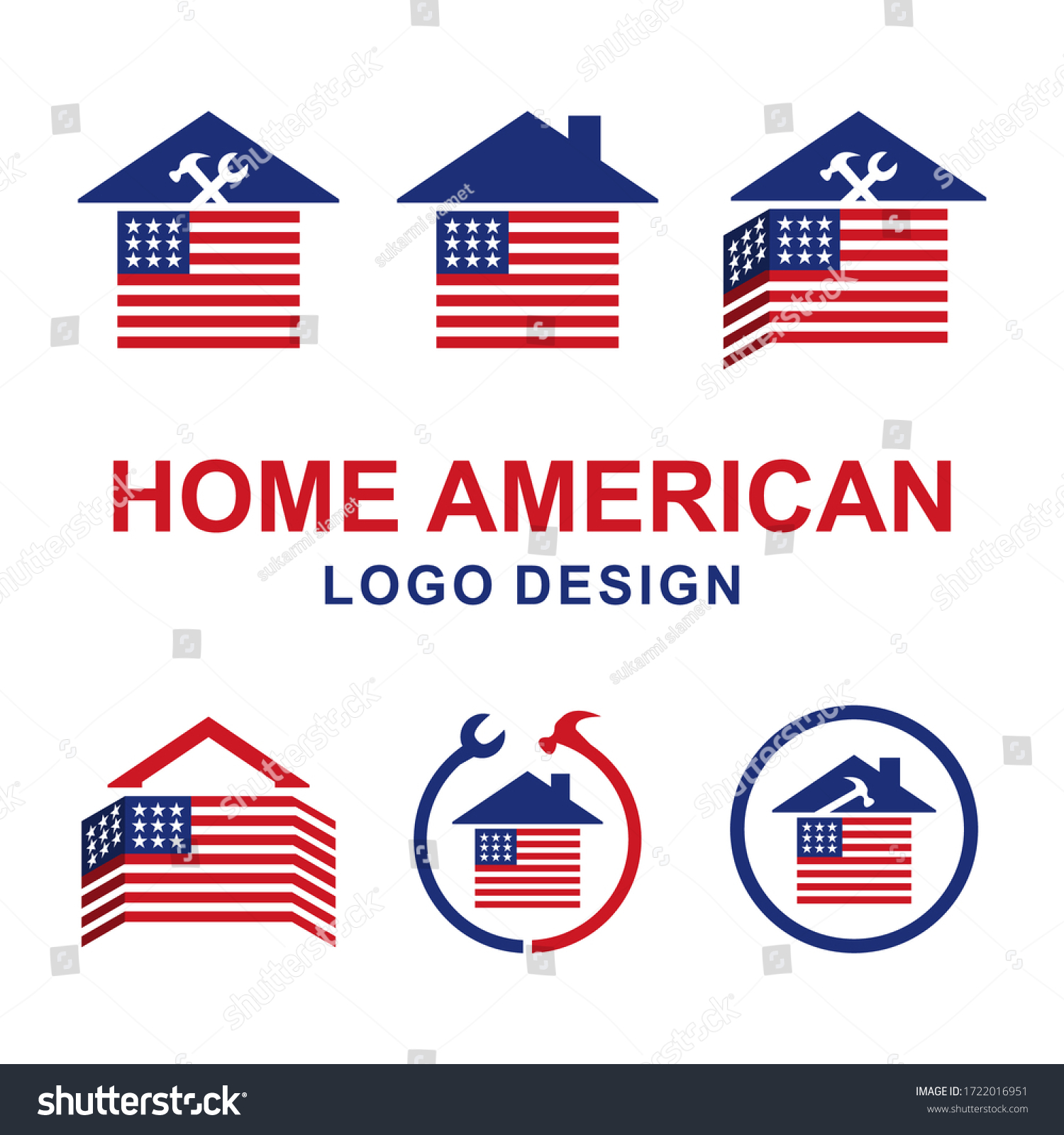 Home American Logo Design Vector Template Stock Vector (Royalty Free ...
